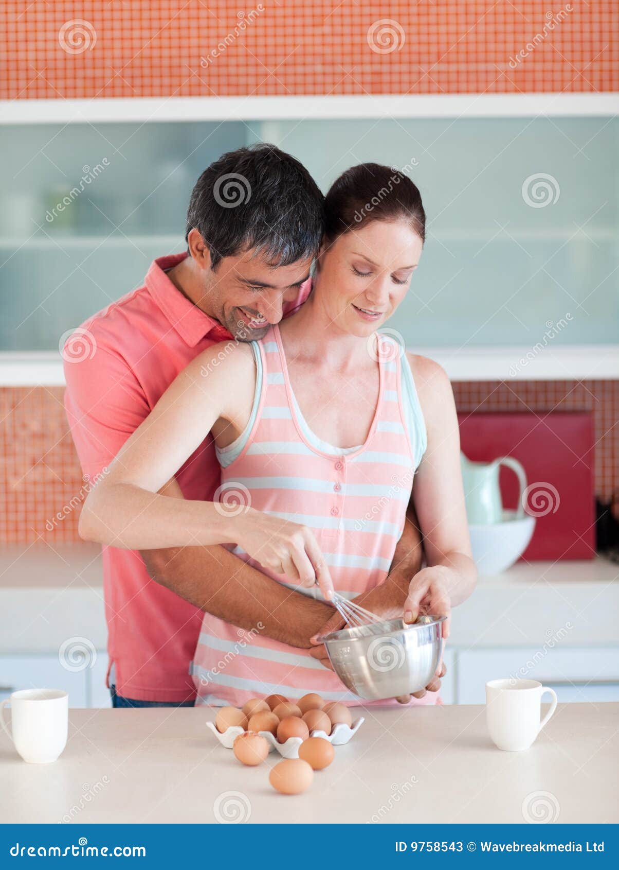 Attractive Couple Cooking Together Stock Image - Image of adult, dinner ...