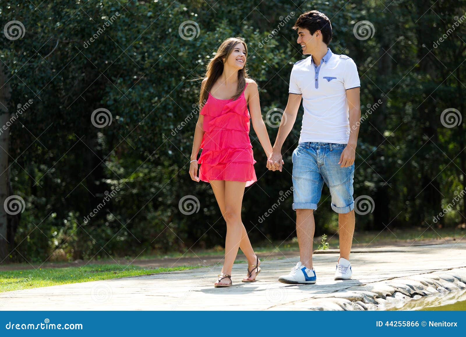 Attractive Couple in Countryside. Stock Photo - Image of couple, curly ...