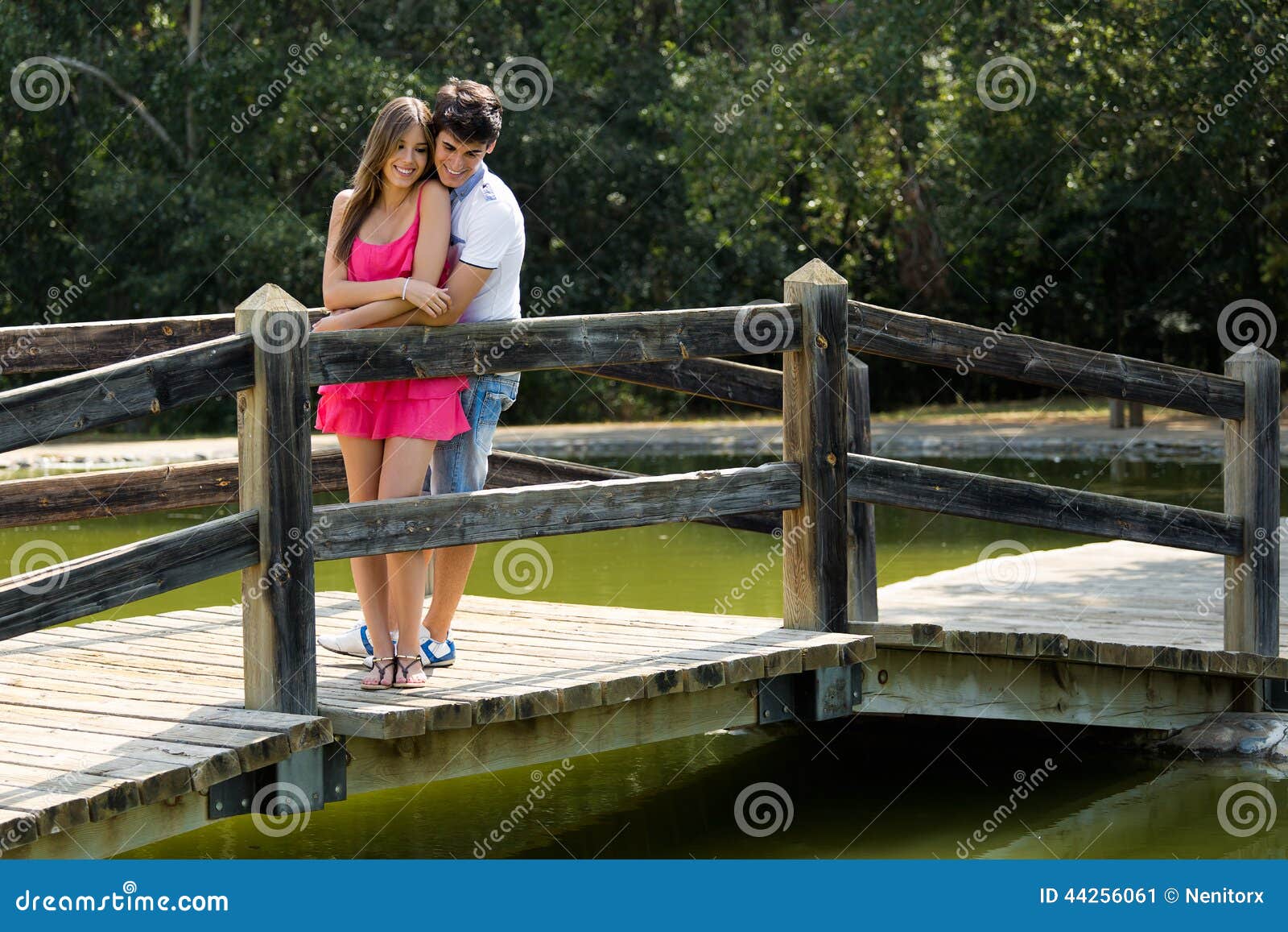 Attractive Couple in Countryside. Stock Image - Image of dating, green ...