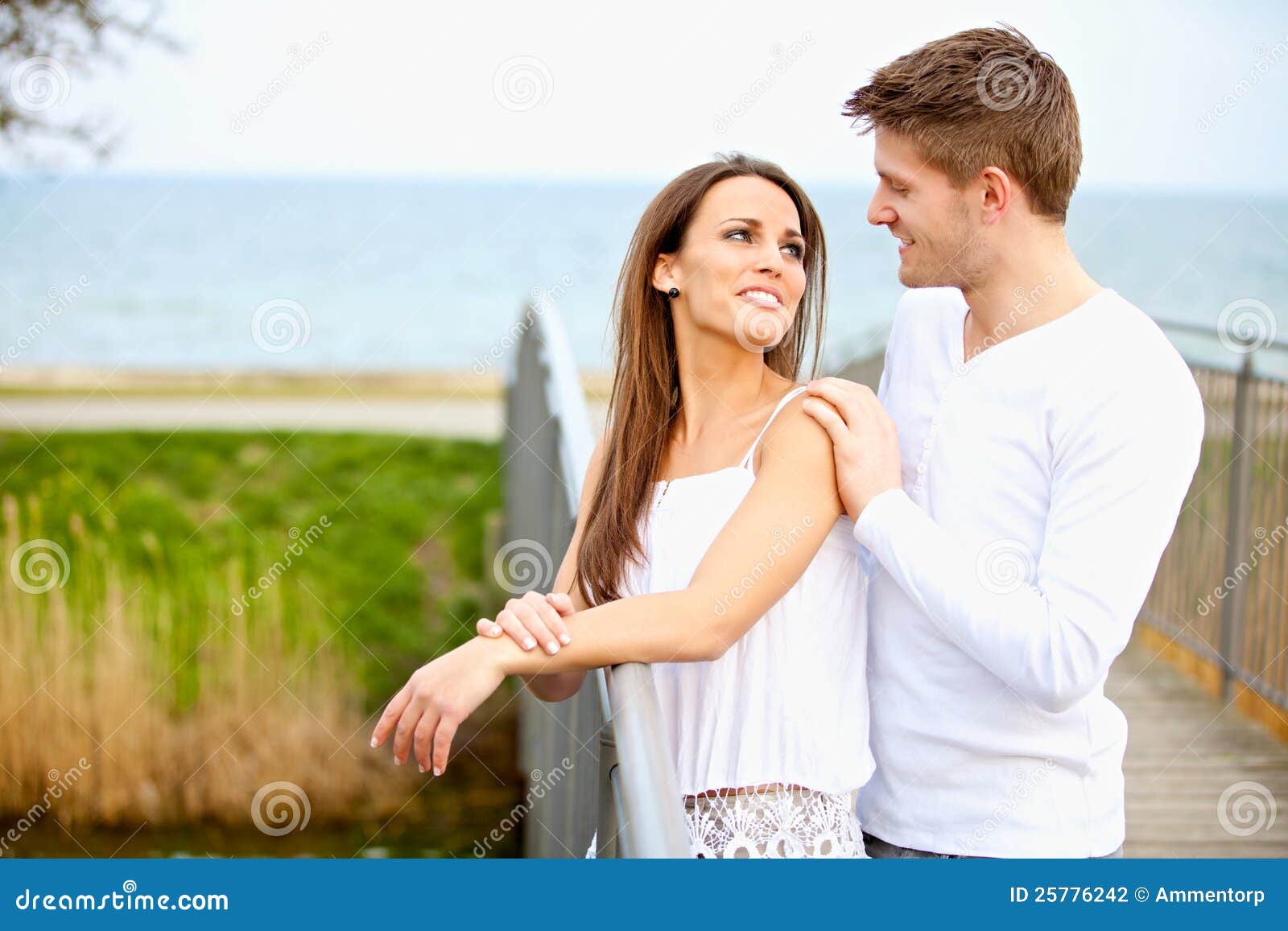 Attractive Couple Looking at Each Other Stock Photo - Image of ...