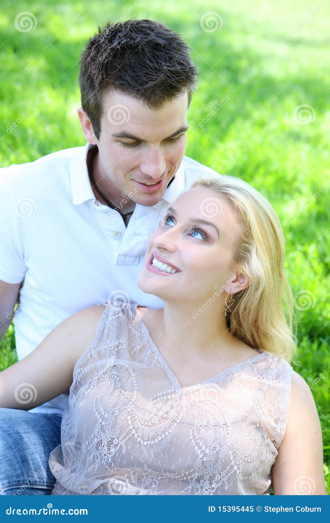Attractive Couple in Love stock image. Image of embrace - 15395445