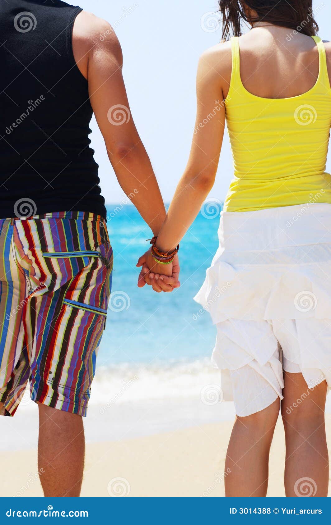 Attractive Couple by the Ocean Stock Photo - Image of male, handsome ...