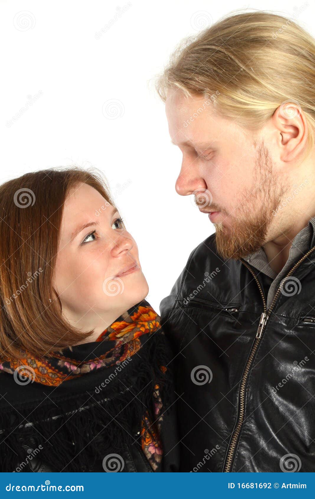Attractive Couple Portraits Stock Photo - Image of affectionate ...