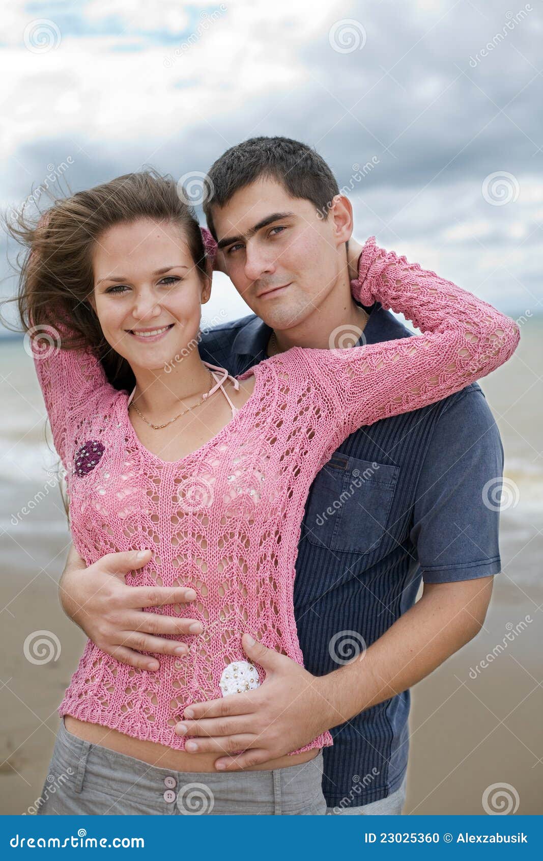 Attractive Couple at the Sea Stock Photo - Image of love, amour: 23025360