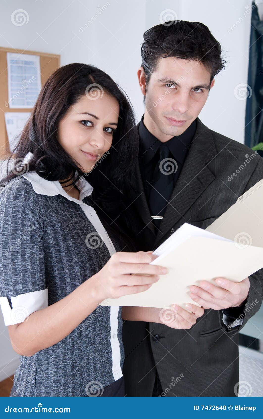 Attractive Coworkers Working a the Office. Stock Photo - Image of ...