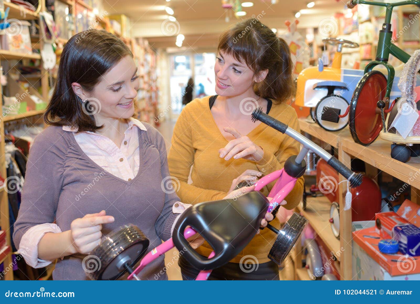 Attractive Customer and Seller at Toy Store Stock Image - Image of ...