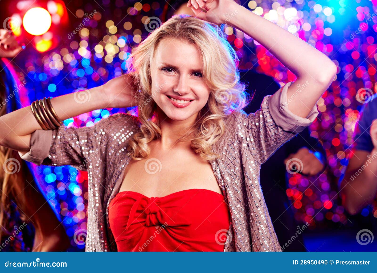 Attractive dancer stock photo. Image of adult, excitement - 28950490