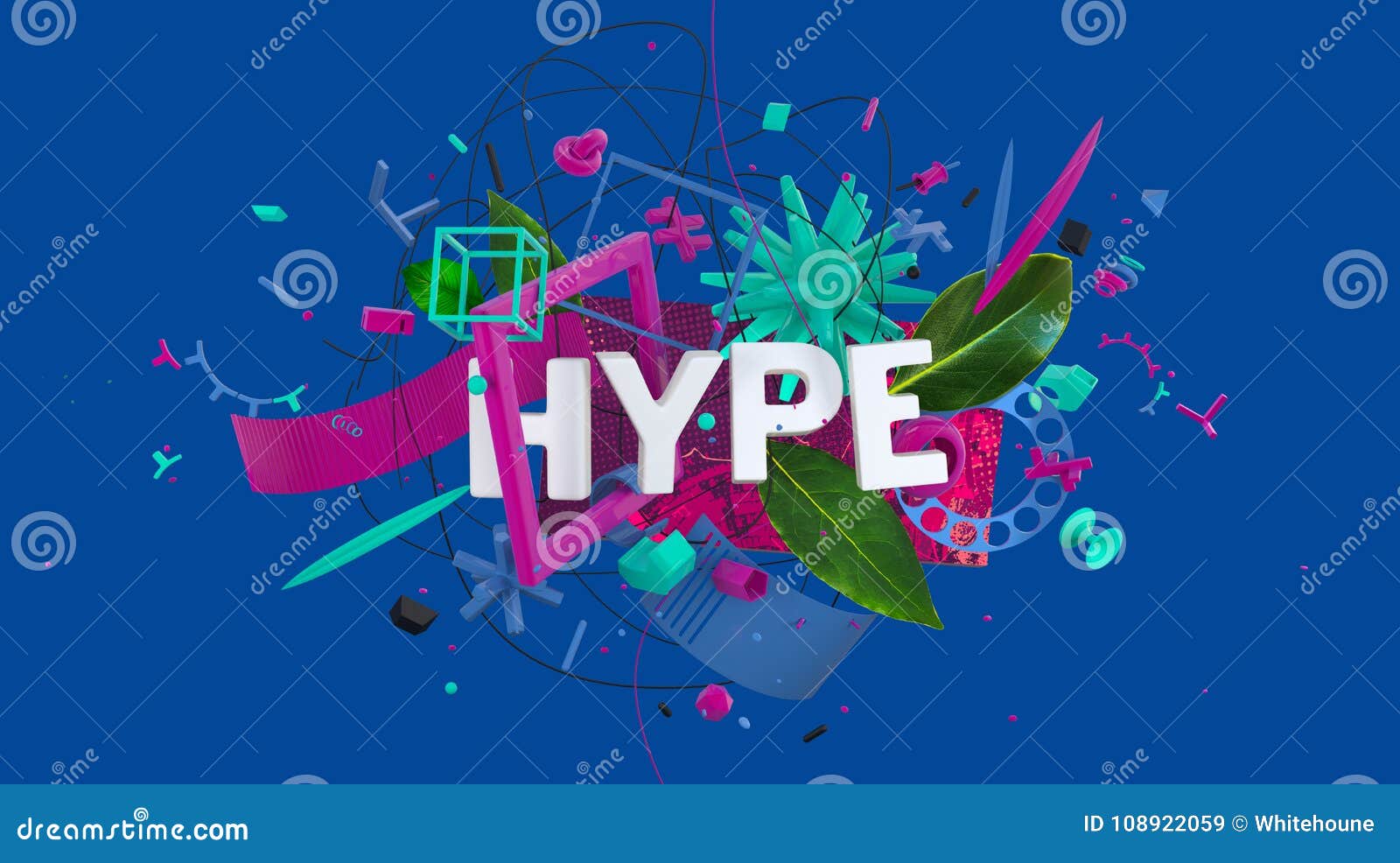 Word Hype. Vector Splash Paint Letters | CartoonDealer.com #109742743