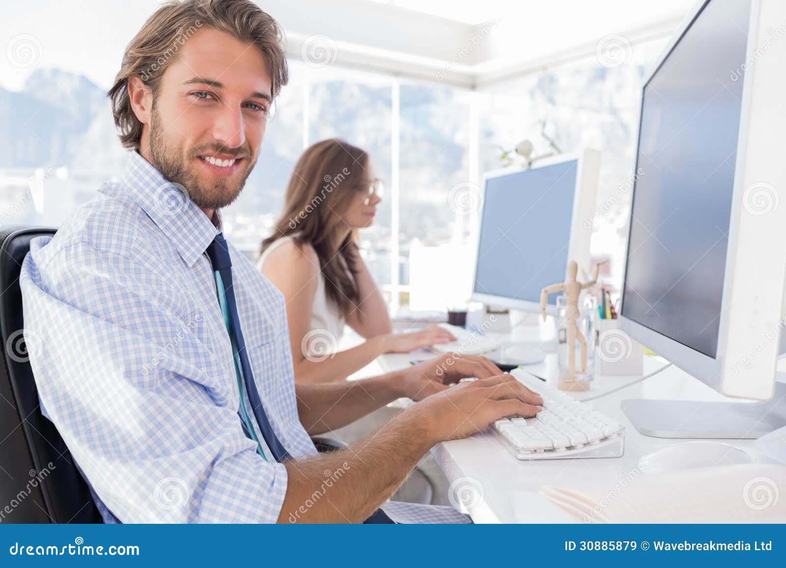 Attractive Designer at Work Stock Image - Image of career, artists ...