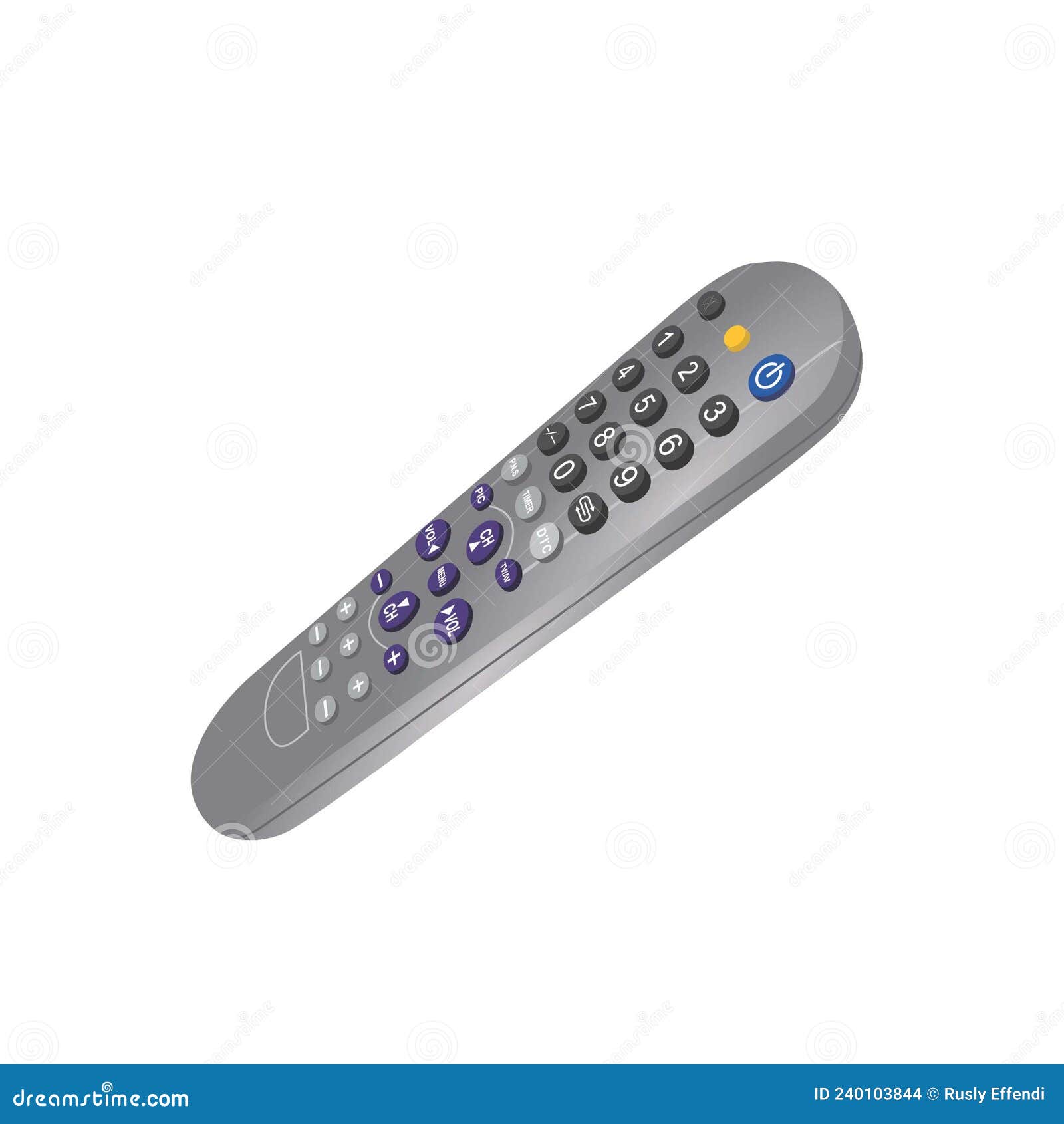 Attractive and Detailed Tv Remote Vector Illustration Stock Vector ...