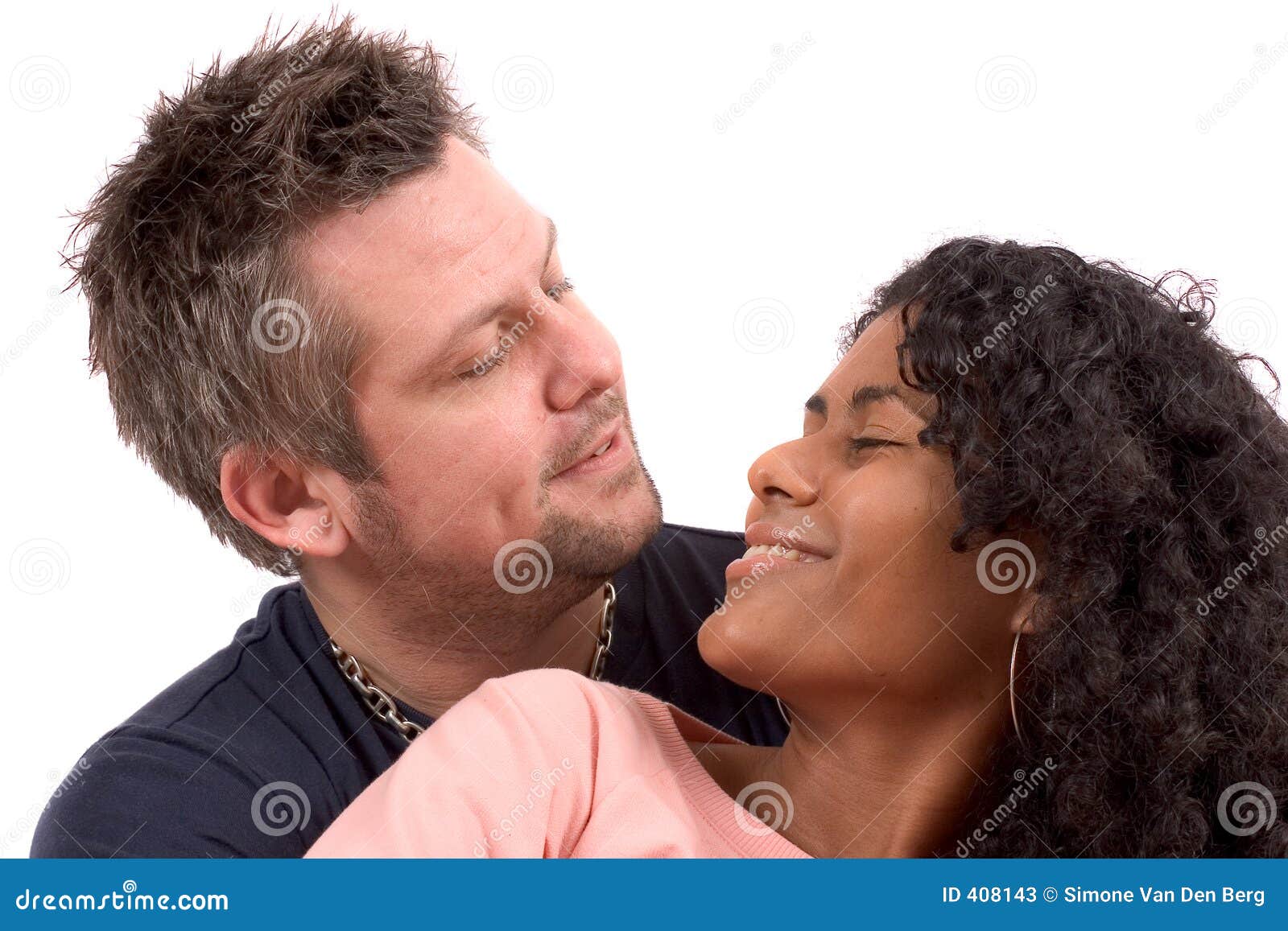 Attractive diverse couple stock image. Image of diversity - 408143