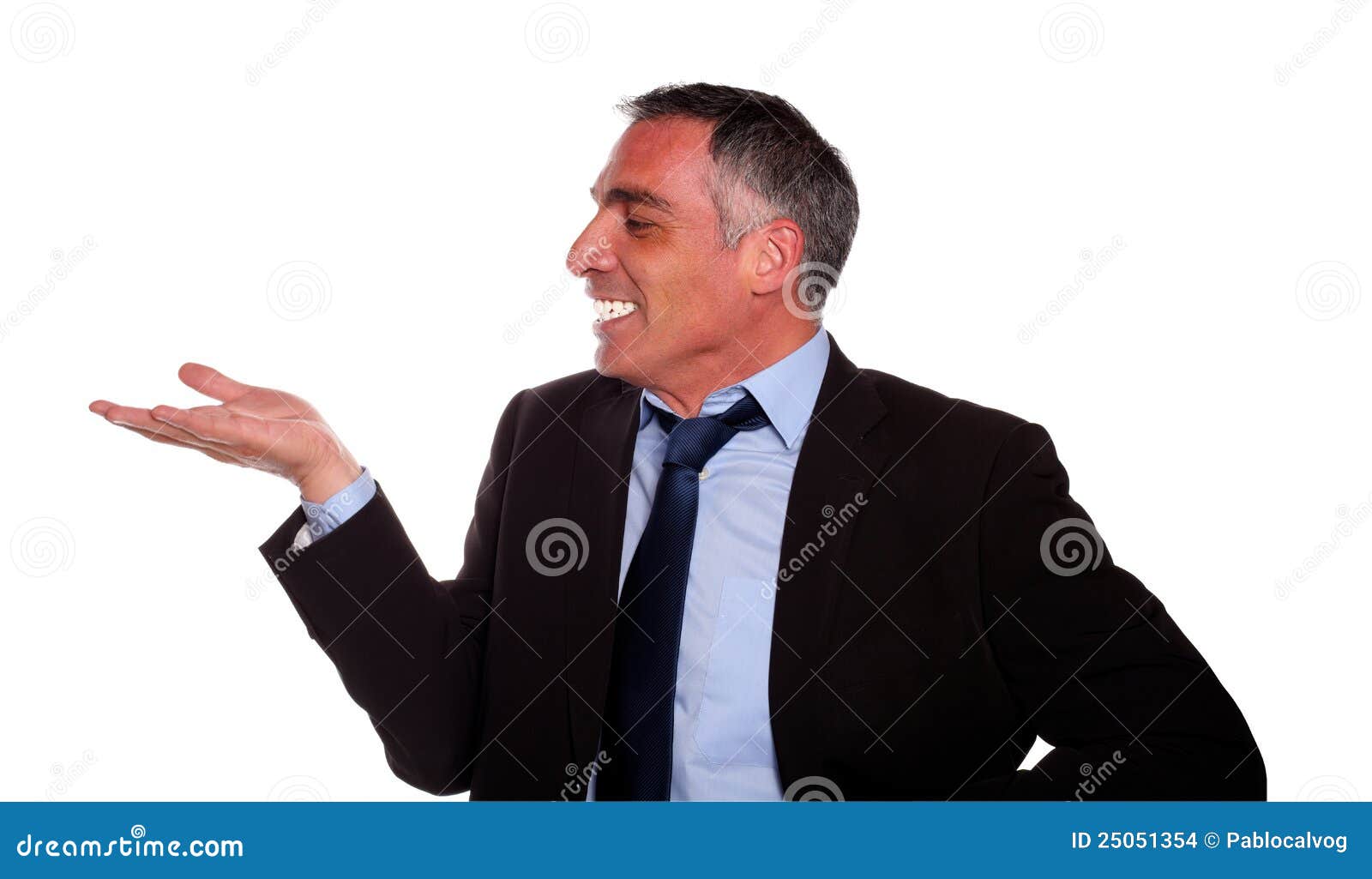 Attractive and Excited Hispanic Executive Smiling Stock Photo - Image ...