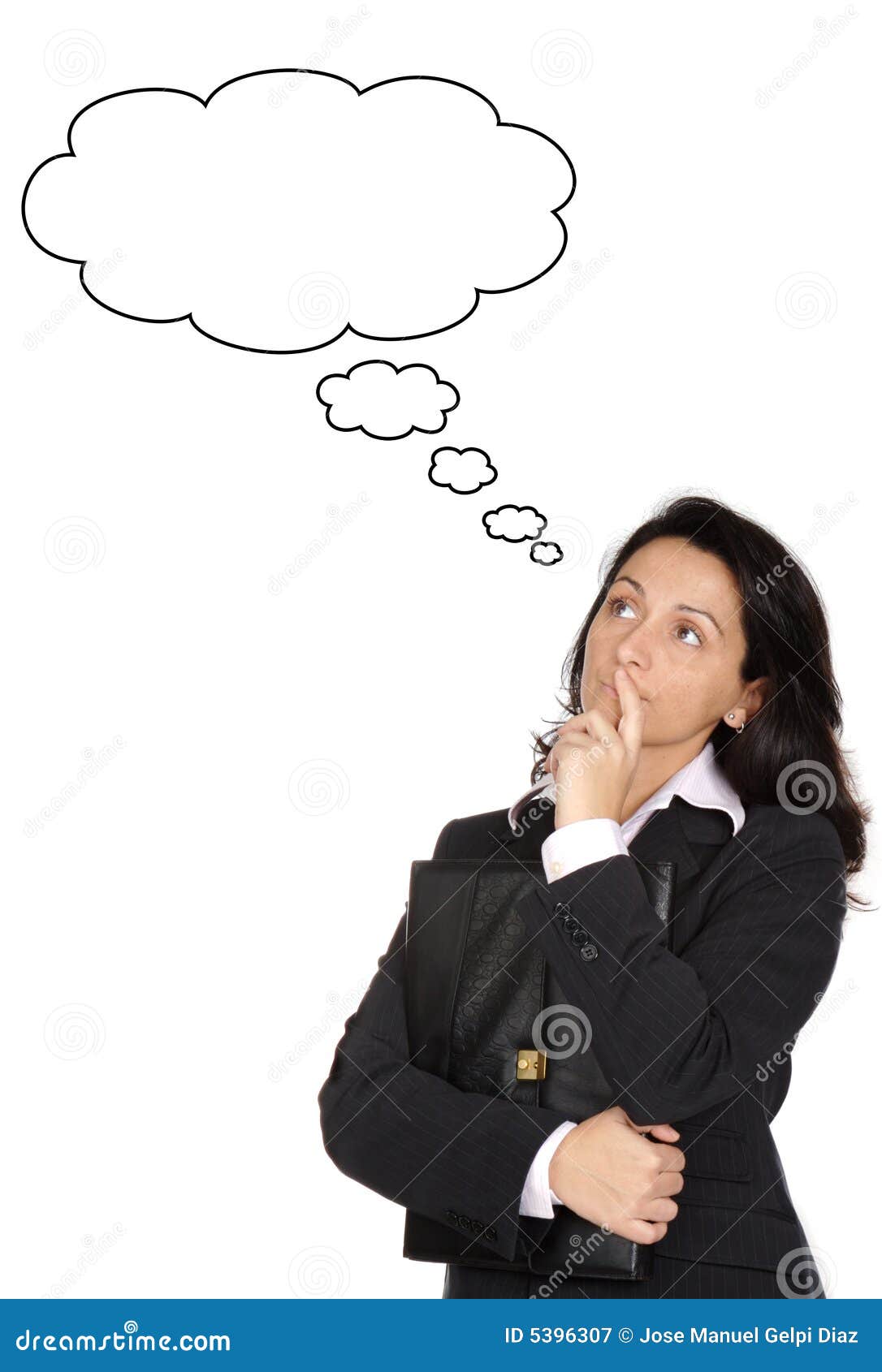 Attractive Executive Thinking Stock Image - Image of financial, elegant ...