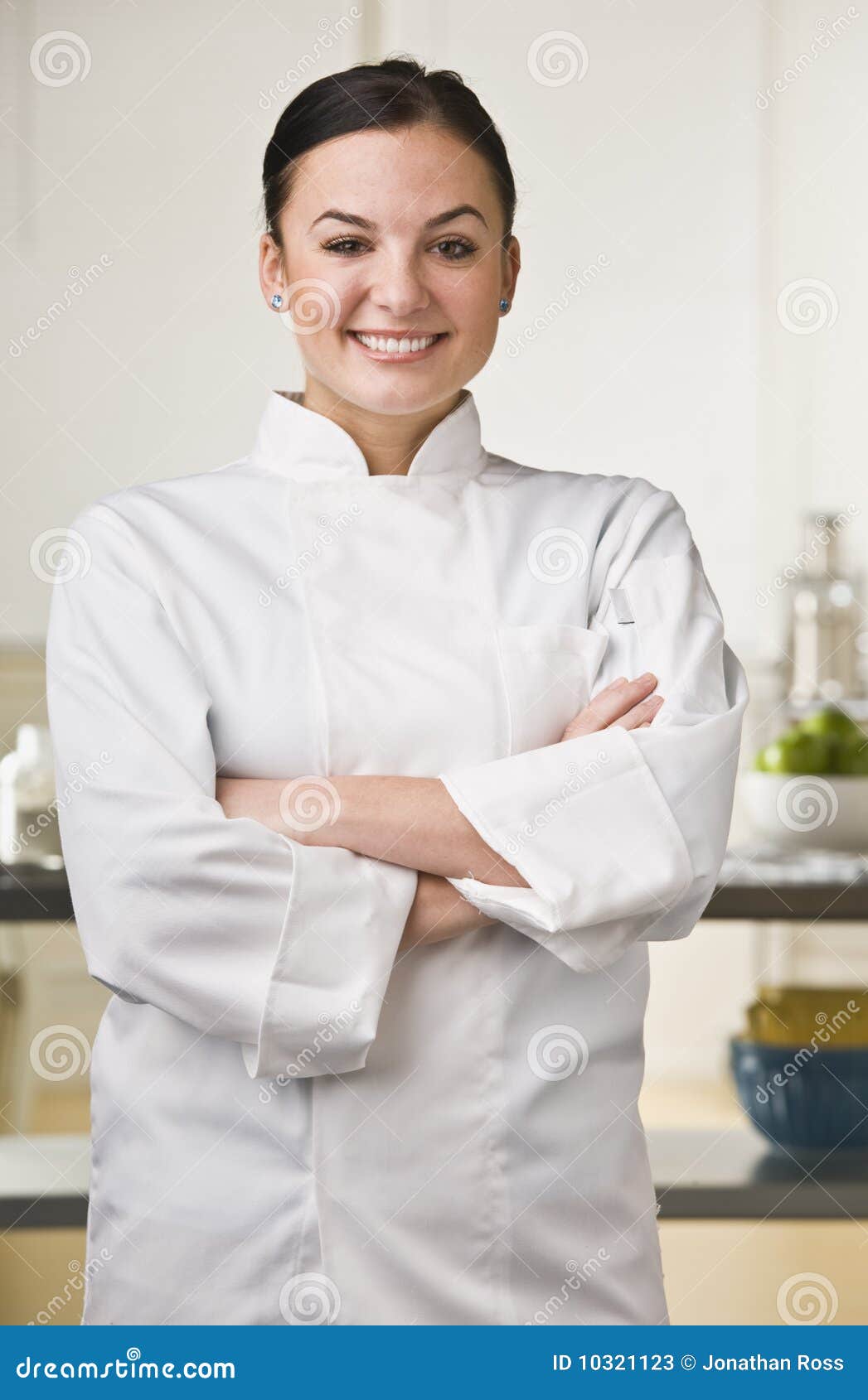 Attractive female chef. stock image. Image of midlife - 10321123