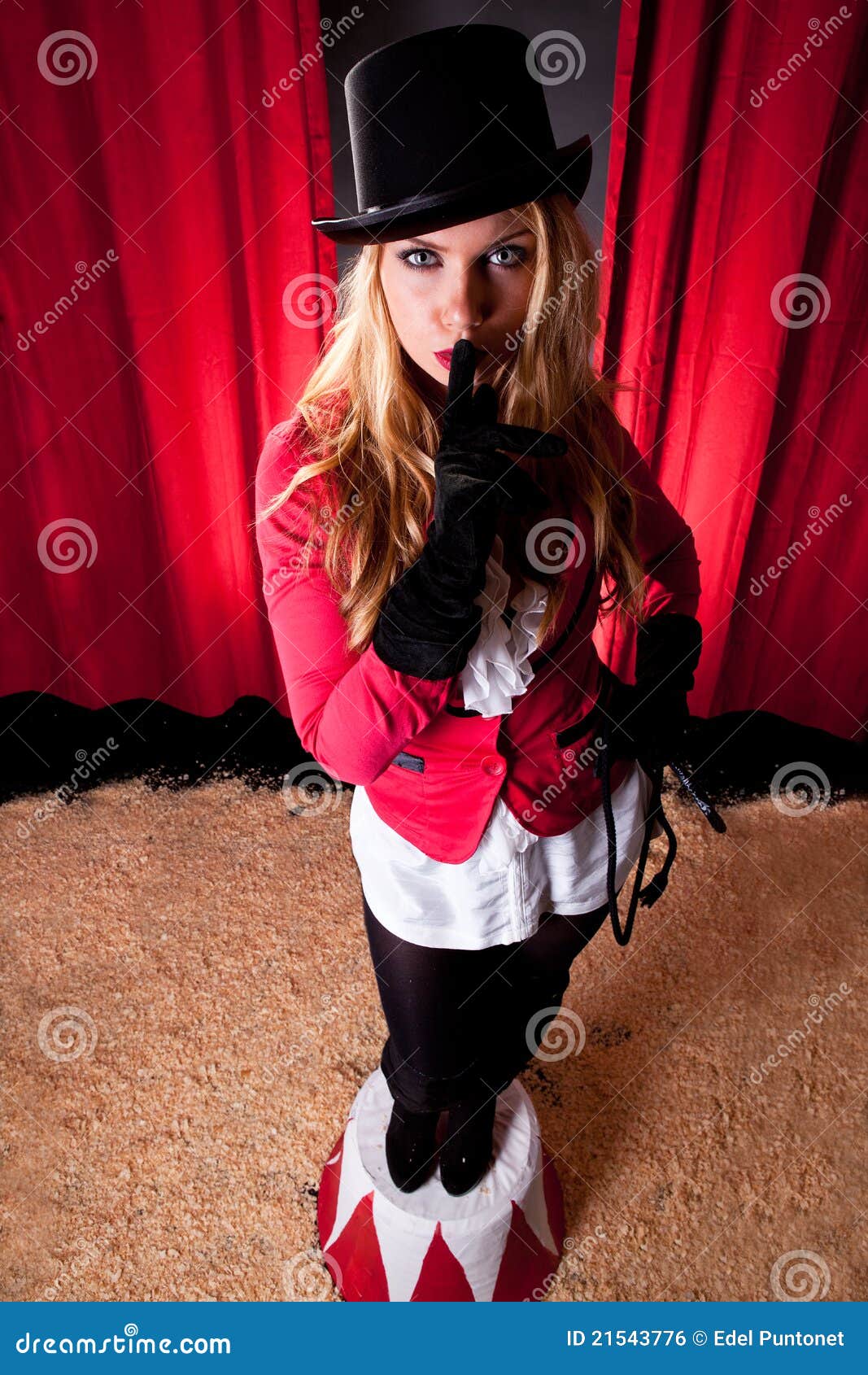 Attractive Female Circus Artist Stock Photo - Image of exhibition ...