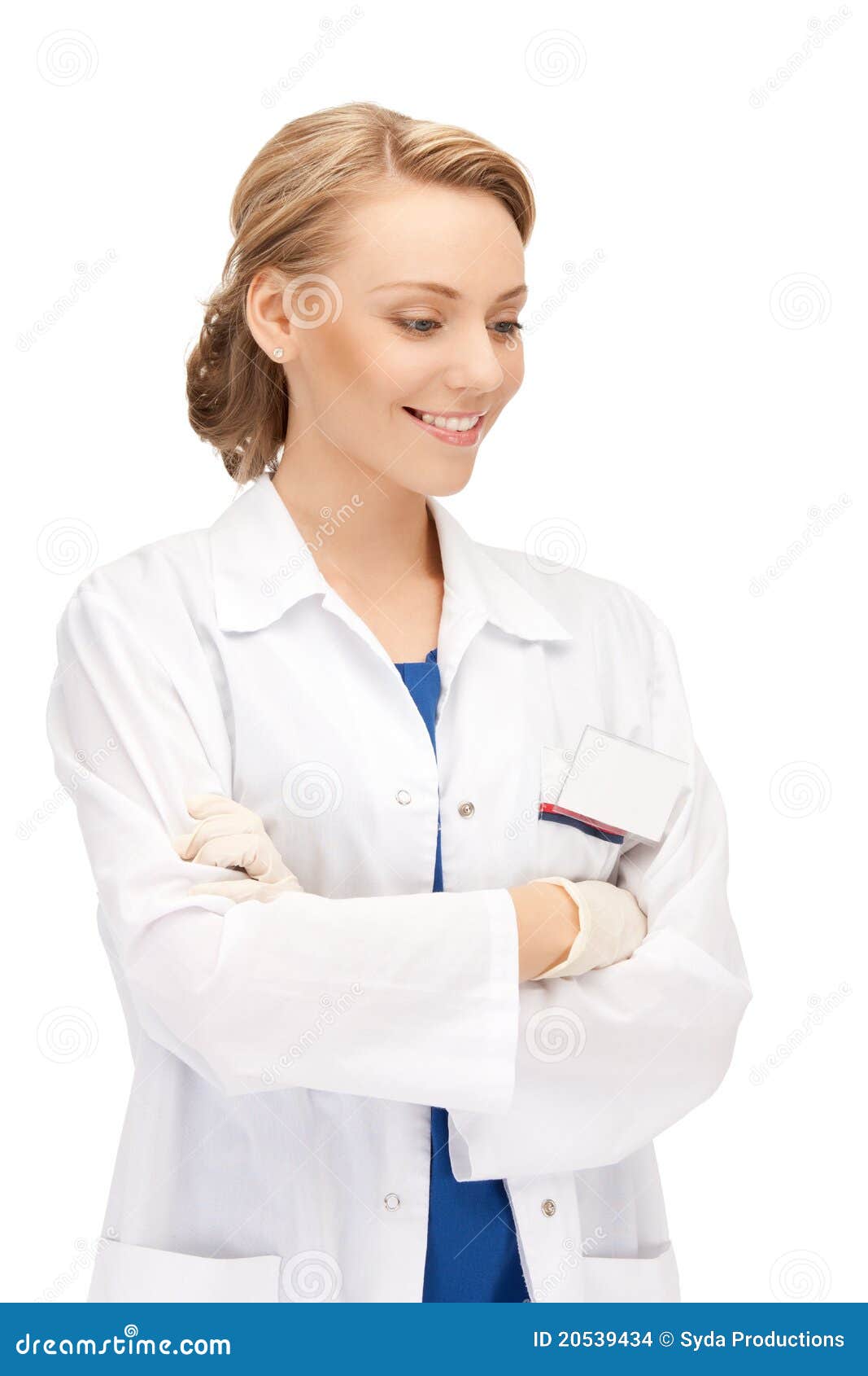 Attractive female doctor stock photo. Image of bright - 20539434