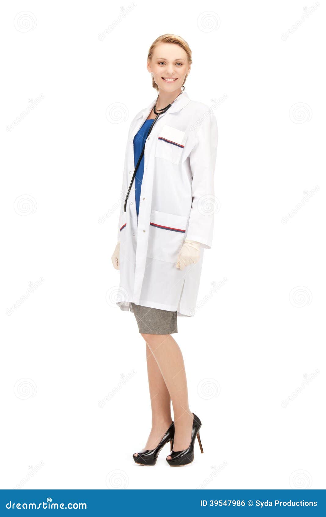 Attractive female doctor stock photo. Image of care, intern - 39547986