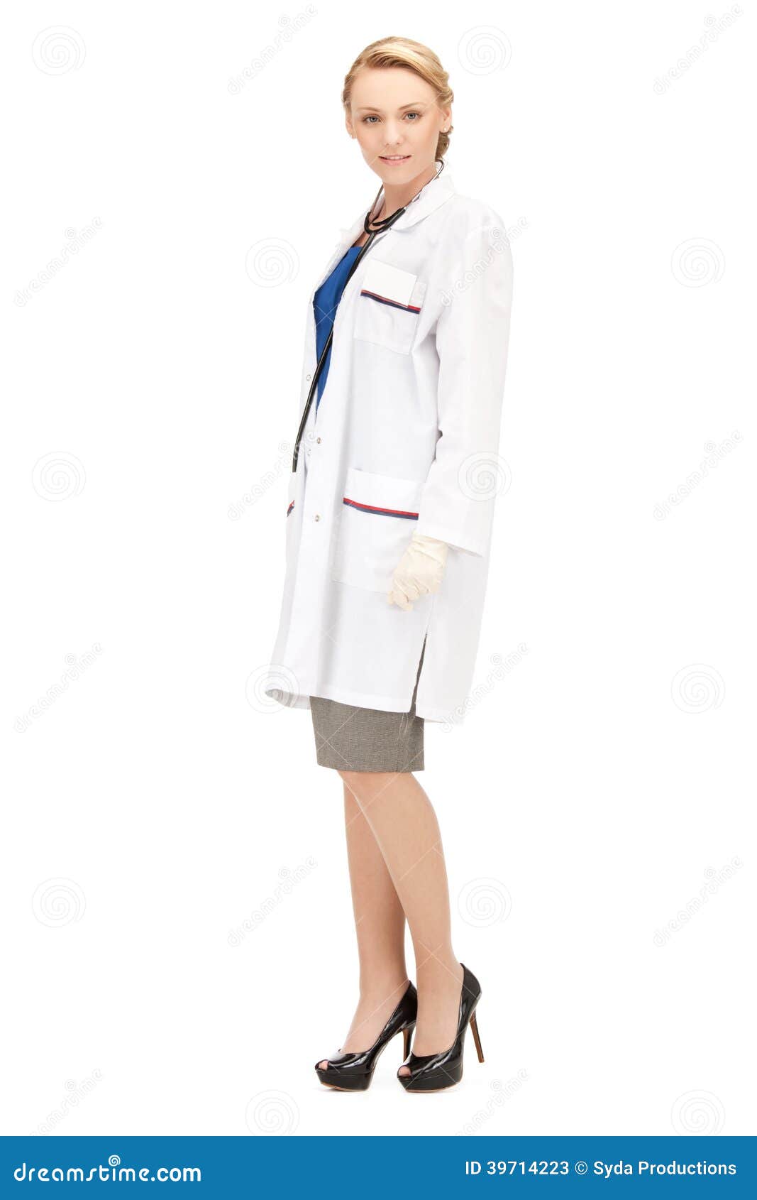 Attractive female doctor stock image. Image of dentist - 39714223
