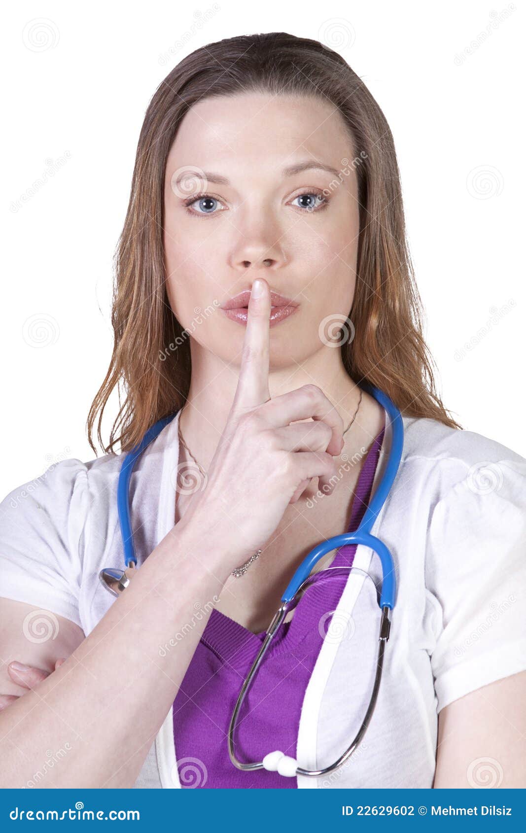 Attractive Female Doctor Looking at the Camera Stock Photo - Image of ...