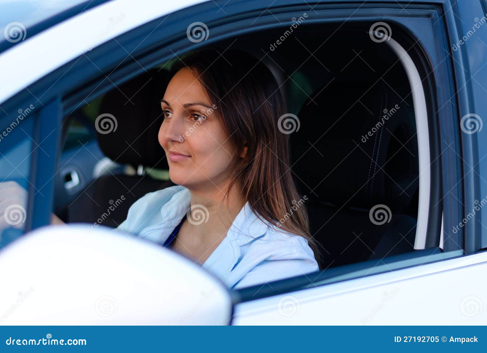 Attractive female driver stock image. Image of journey - 27192705