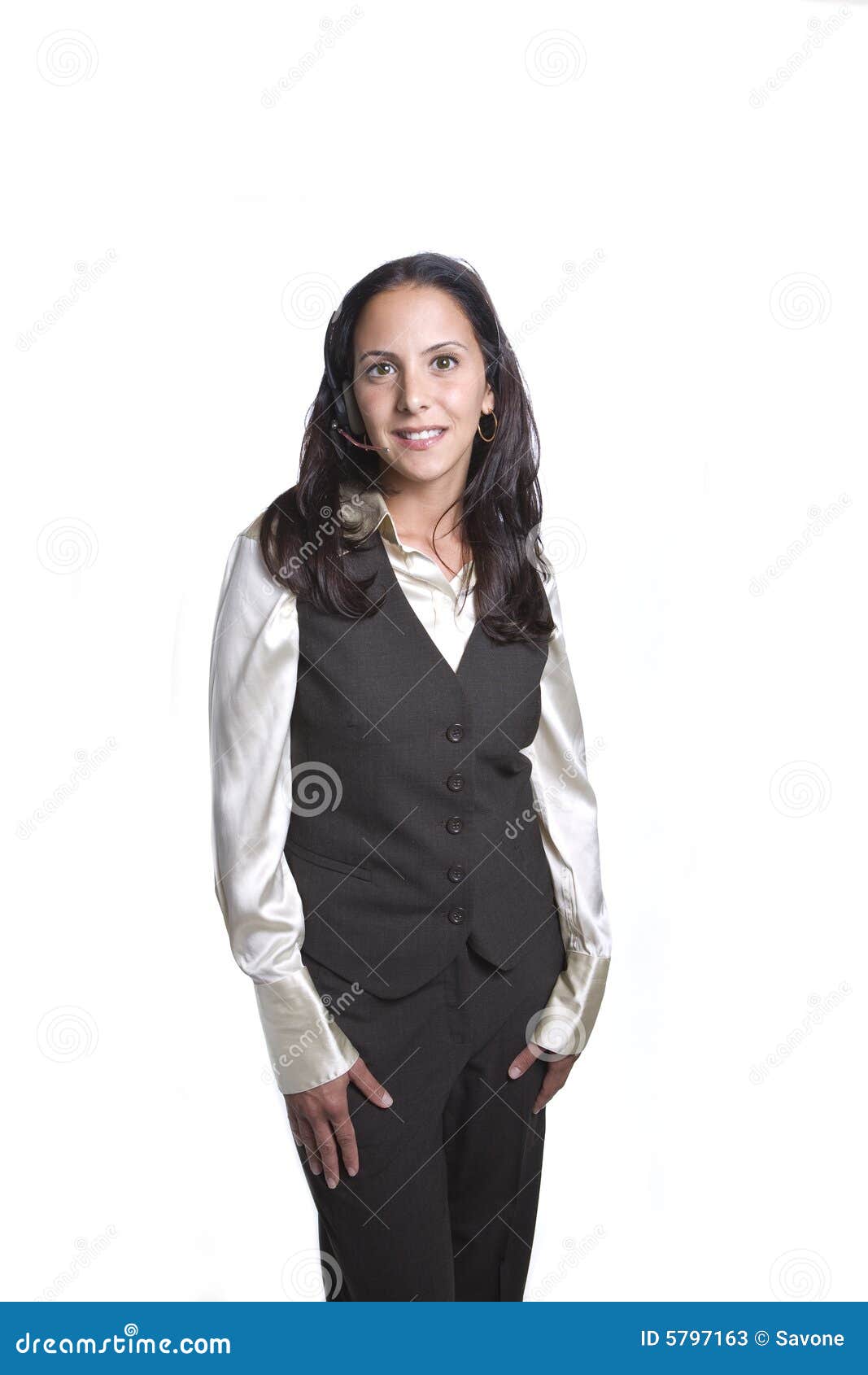 Attractive Female Executive Stock Image - Image of info, center: 5797163
