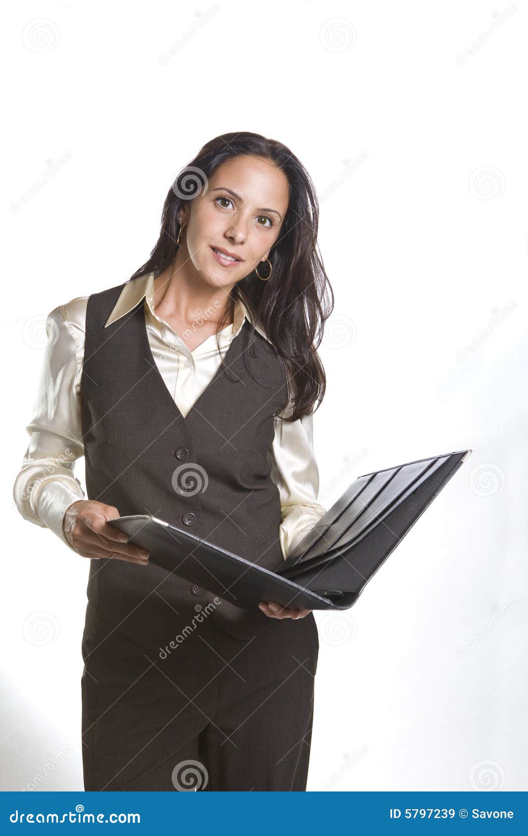 Attractive Female Executive Stock Image - Image of sales, microphone ...