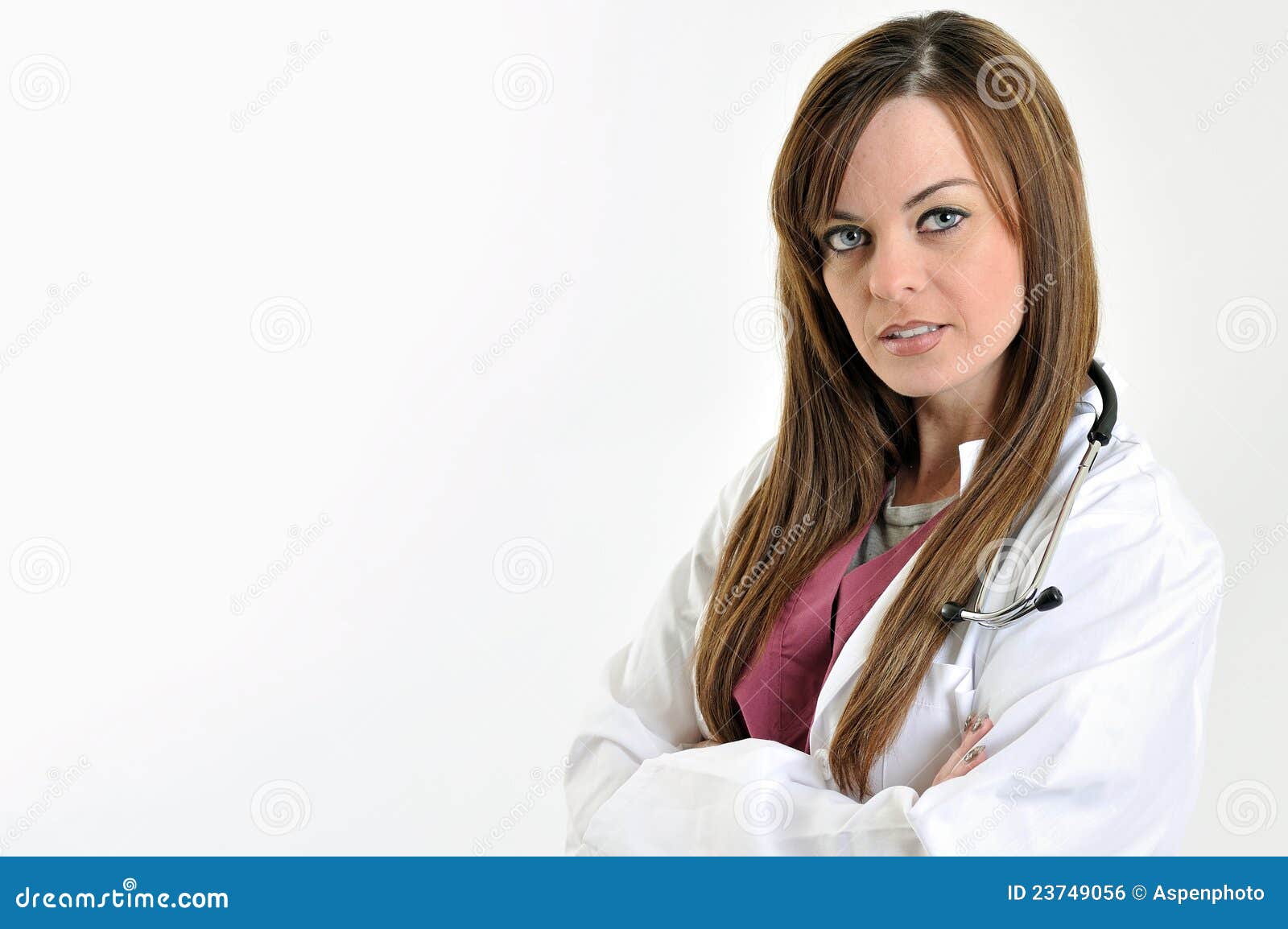 Attractive Female Physician Stock Photo - Image of healthcare, career ...