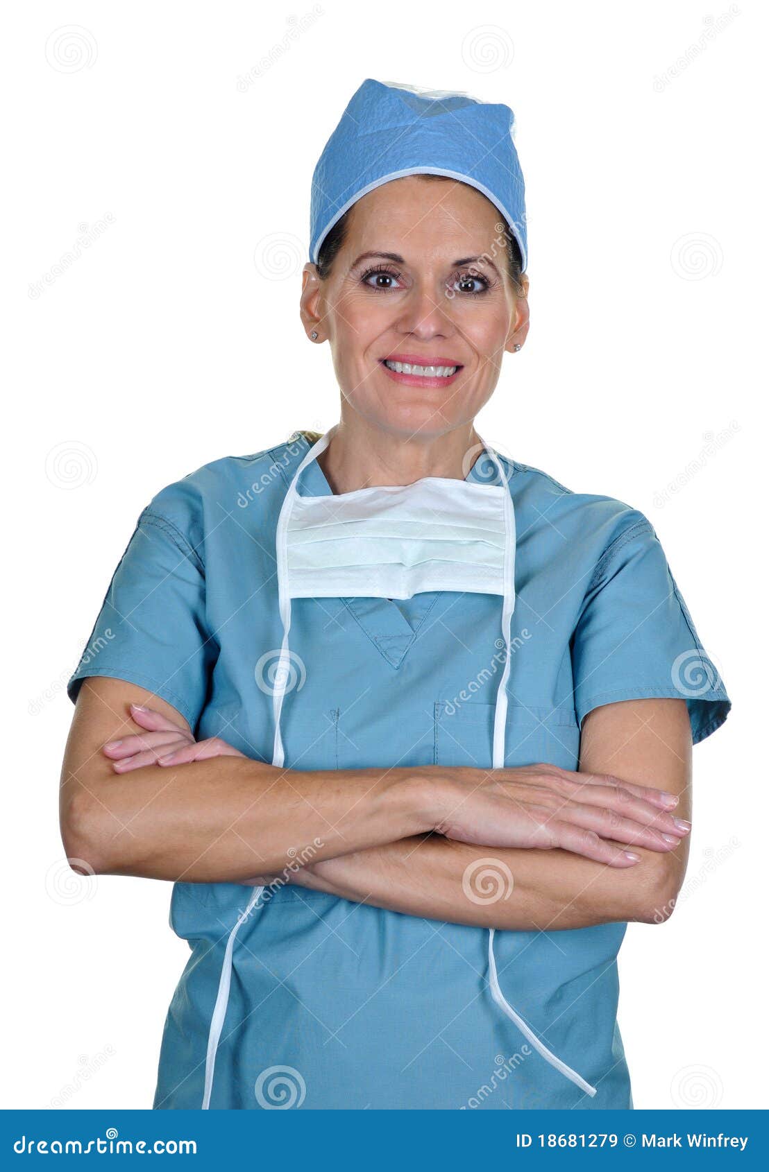 Attractive Female Surgeon stock image. Image of confident - 18681279