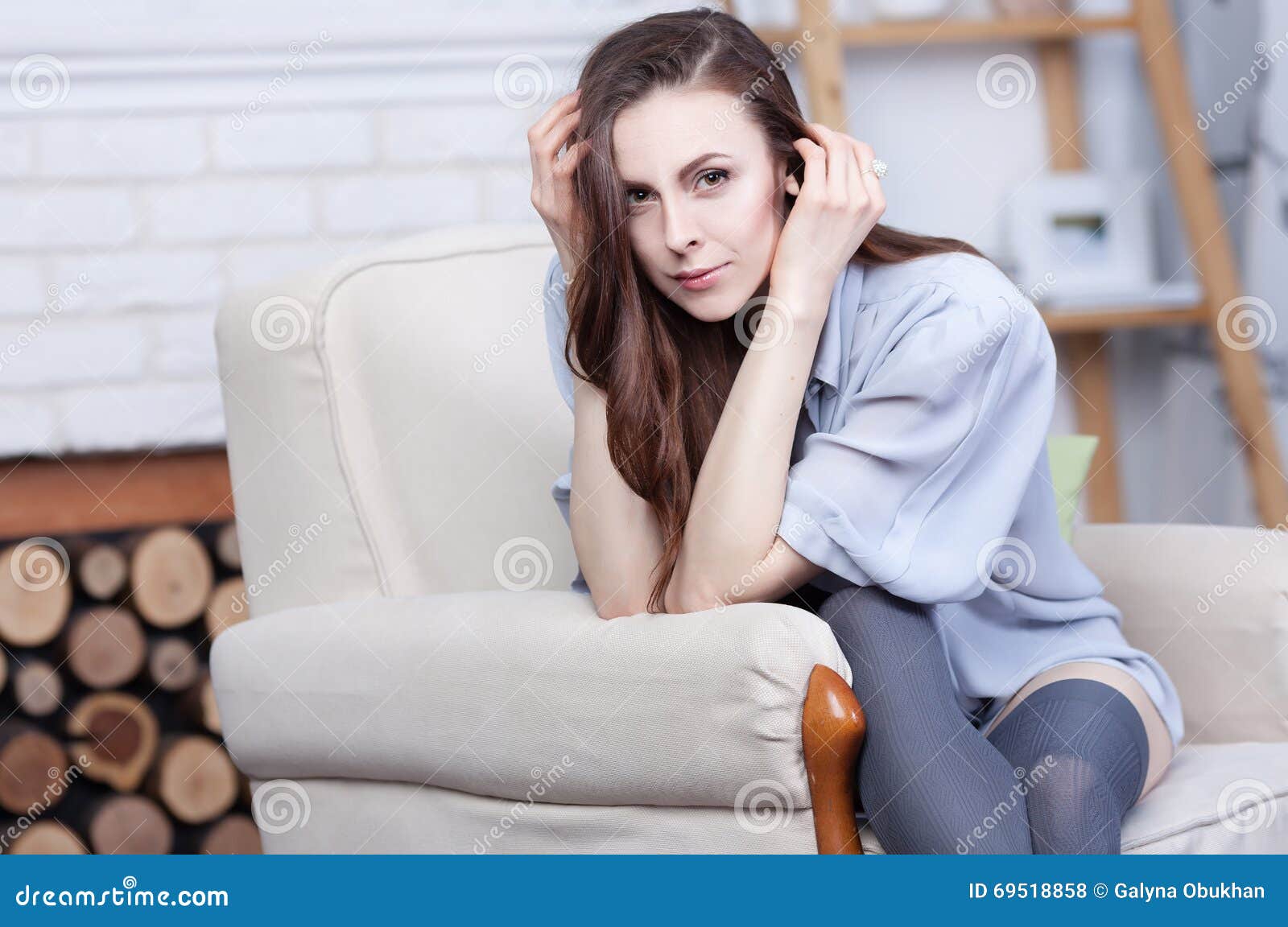 Flirty Young Woman With Blonde Dreadlocks Royalty Free Stock Image