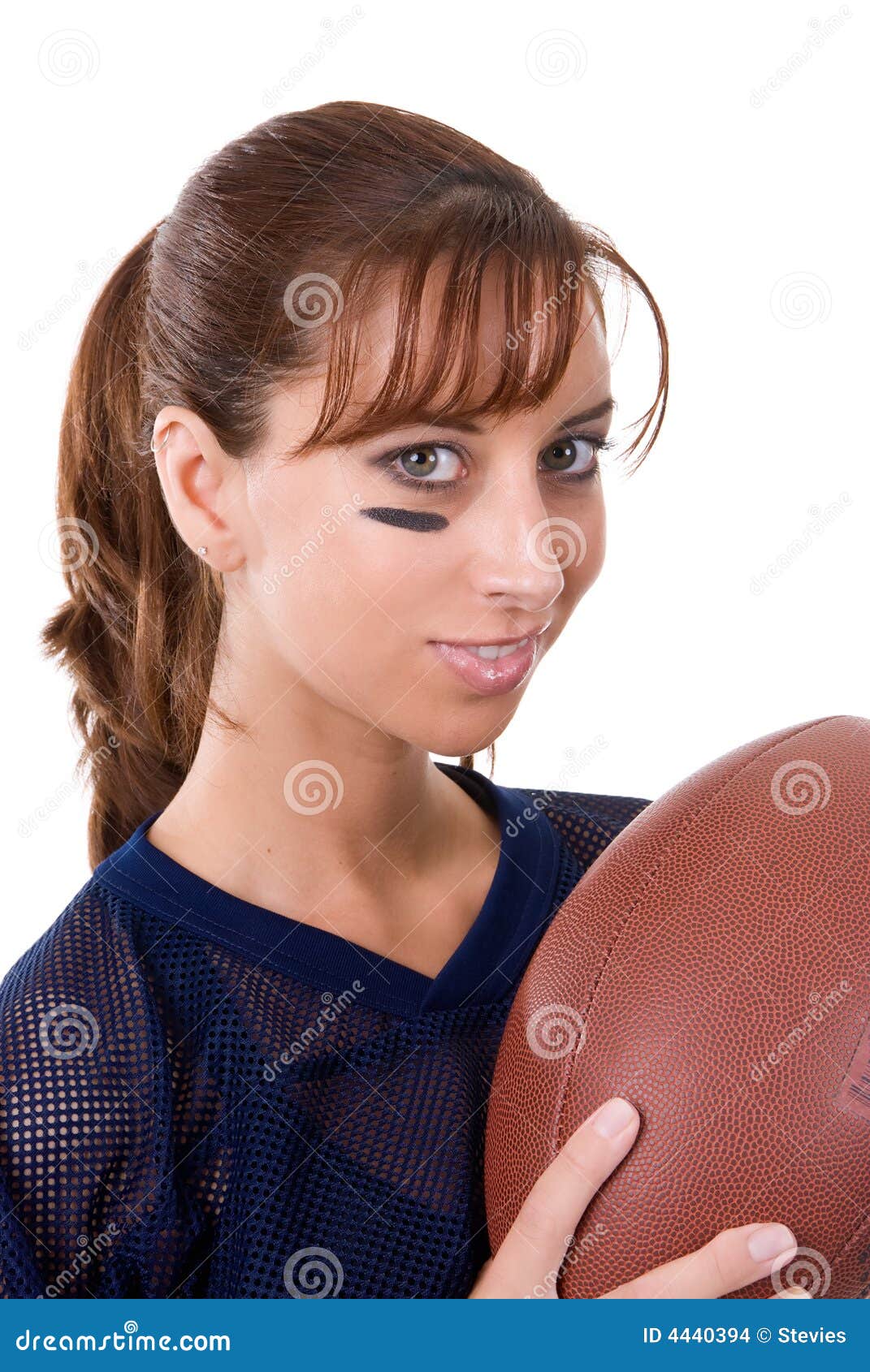 Attractive Football Fan stock photo. Image of hispanic - 4440394