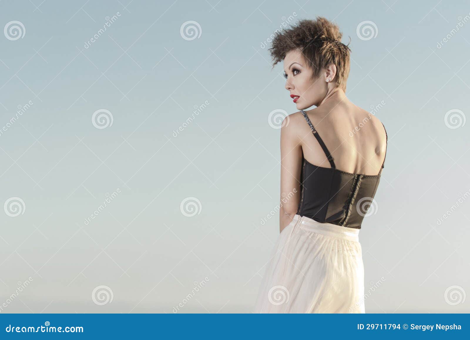 Model posing at sunset stock photo. Image of beautiful - 29711794