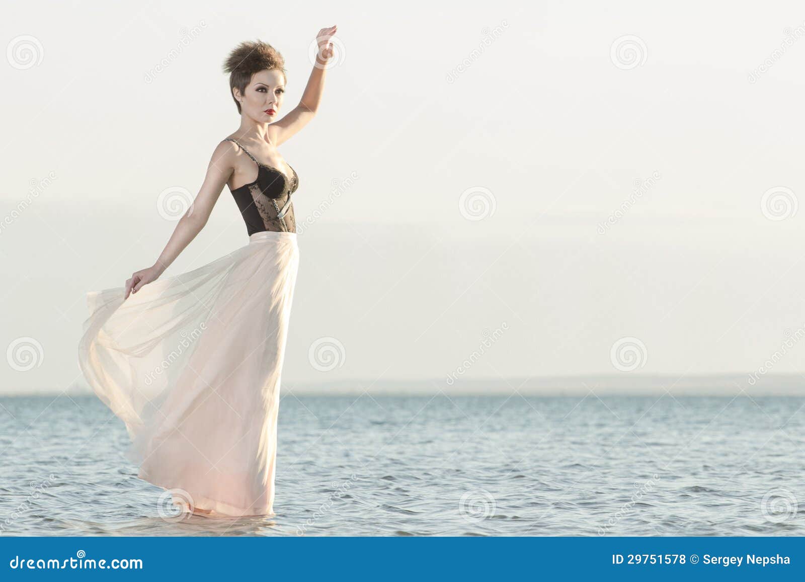 Model posing at sunset stock photo. Image of people, woman - 29751578