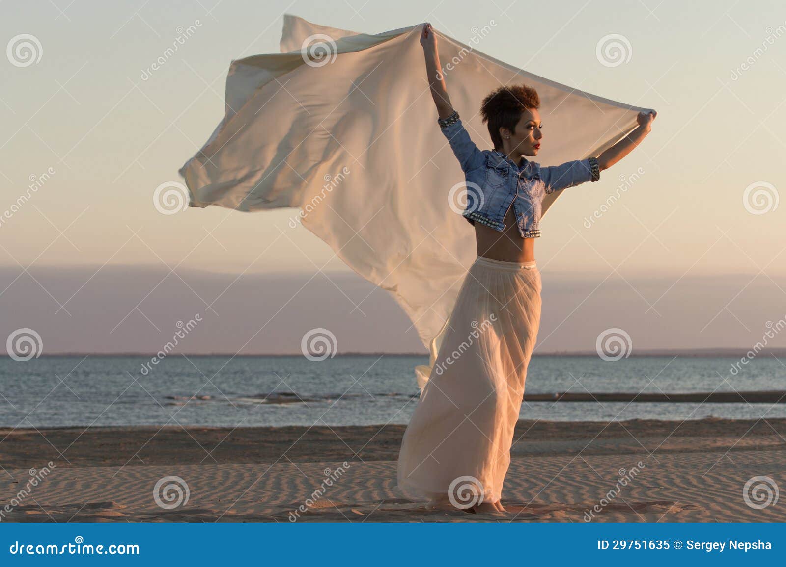 Model posing at sunset stock image. Image of beautiful - 29751635