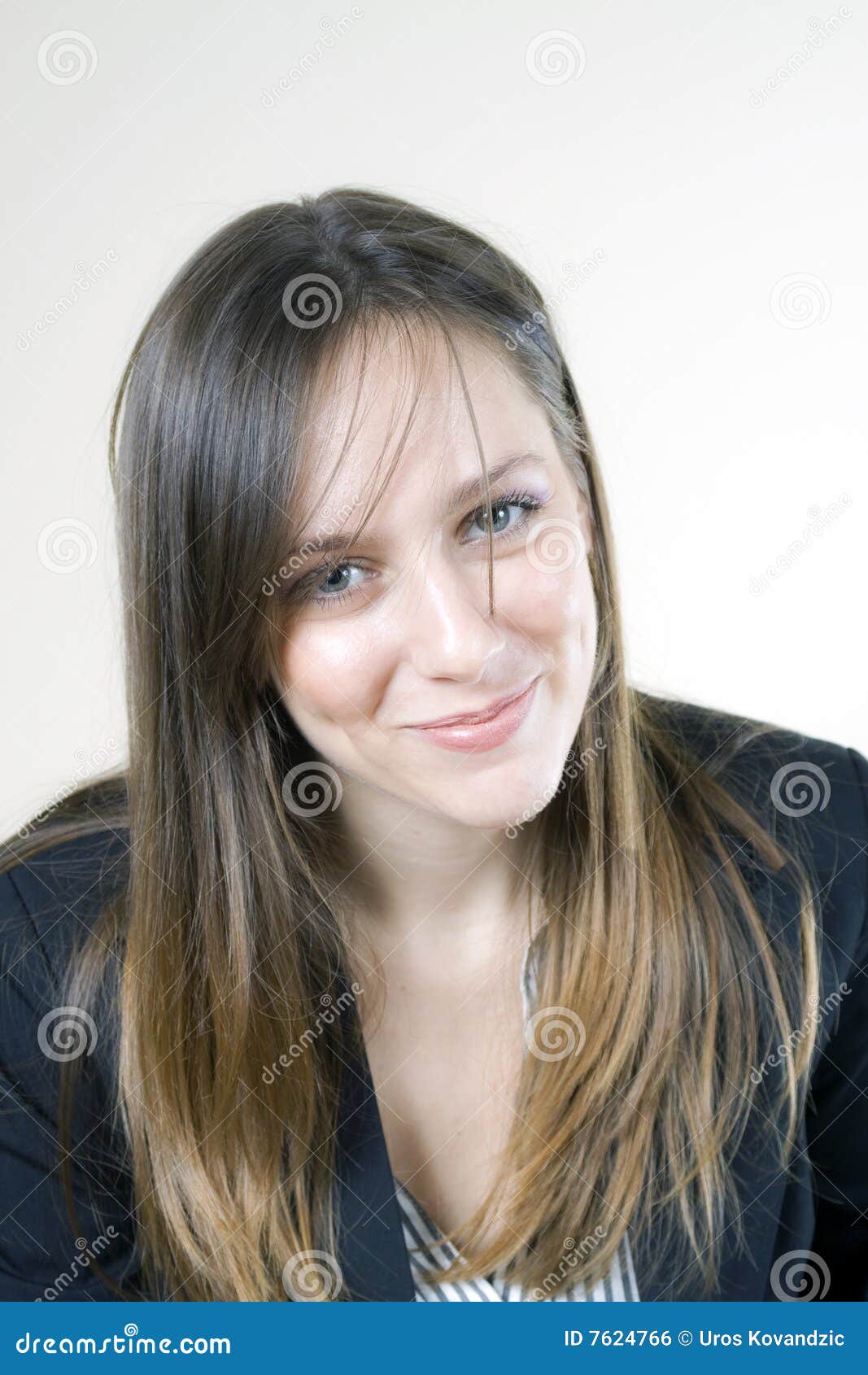 Attractive girl smiling stock photo. Image of pose, beautiful - 7624766