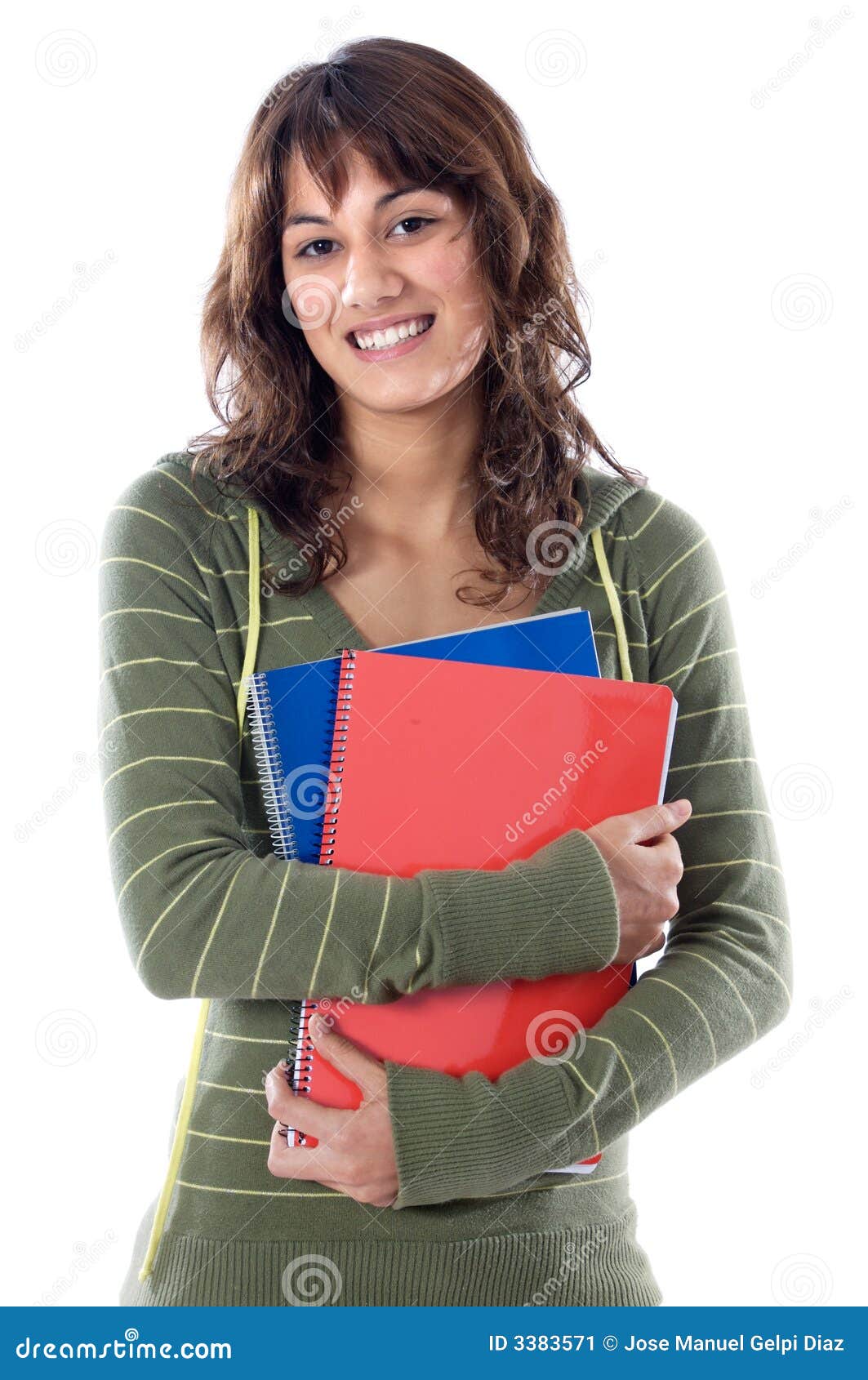 Attractive girl student stock image. Image of book, mouth - 3383571