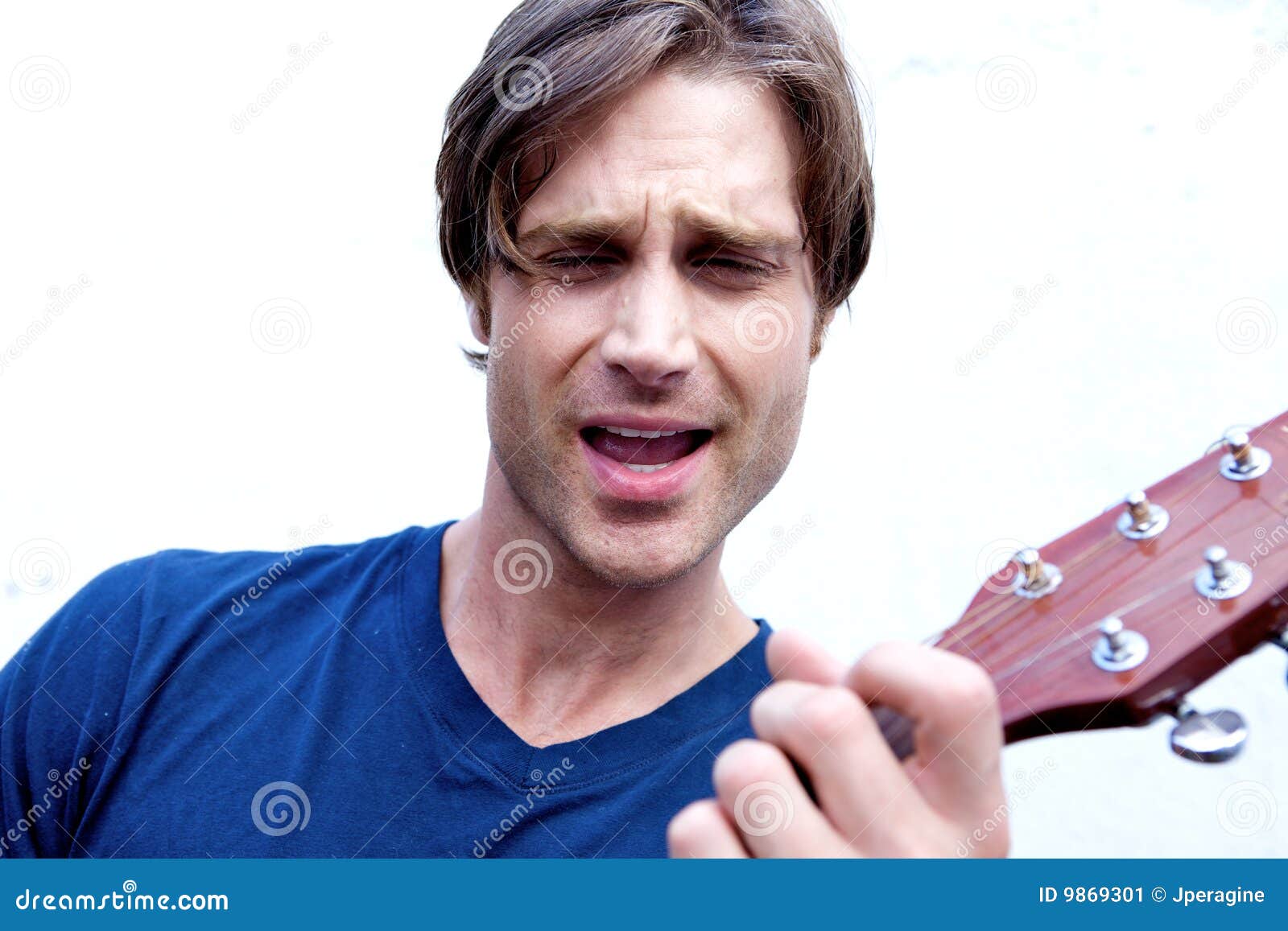 Attractive Guitar Player stock image. Image of loud, performer - 9869301