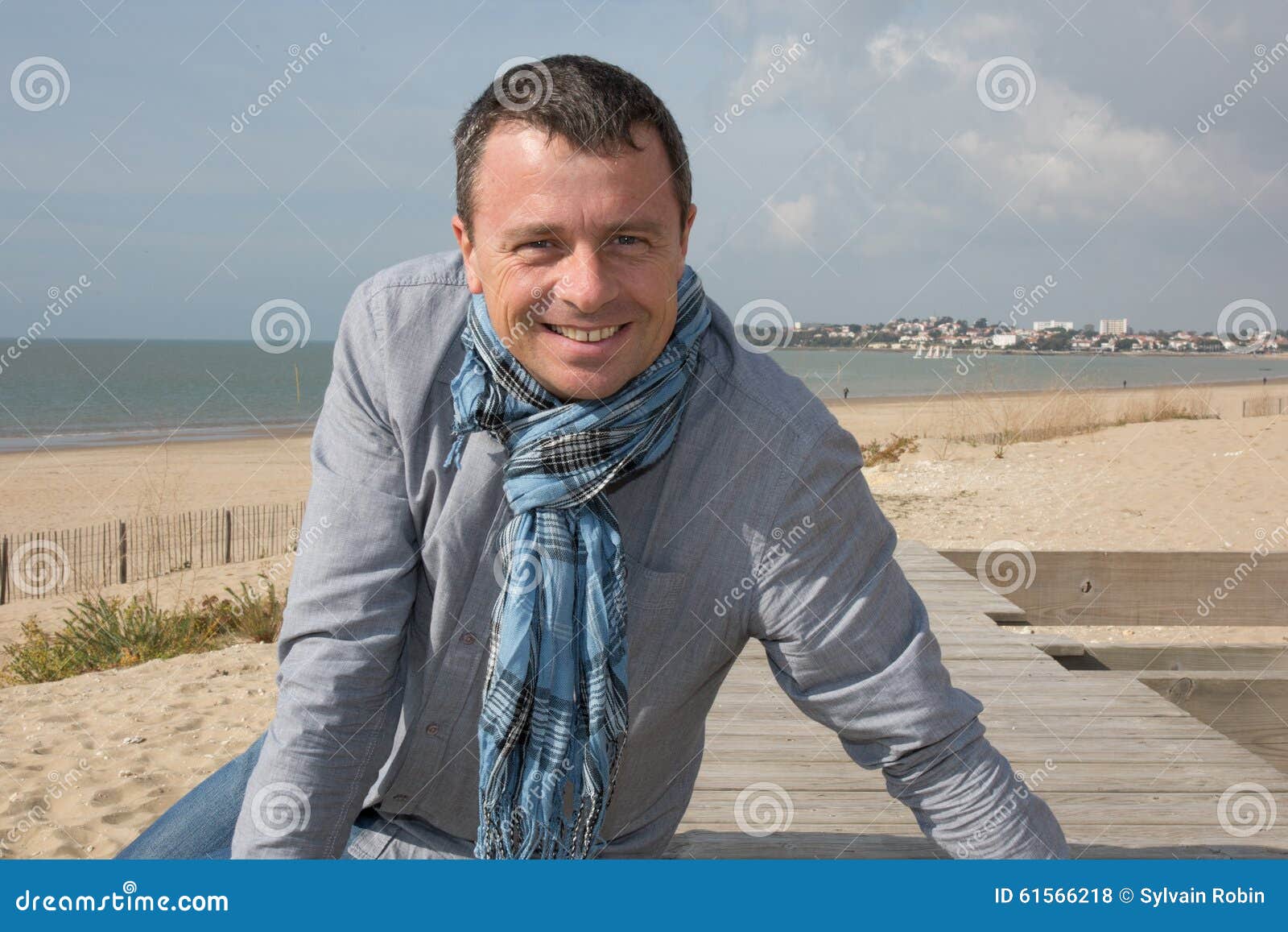 Attractive and happy man stock photo. Image of freedom - 61566218