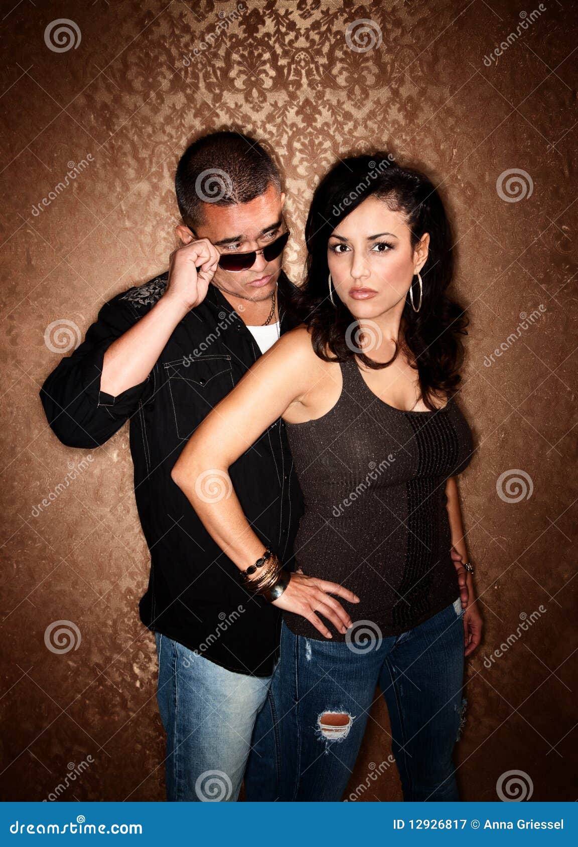 Attractive Hispanic Couple stock image. Image of female - 12926817