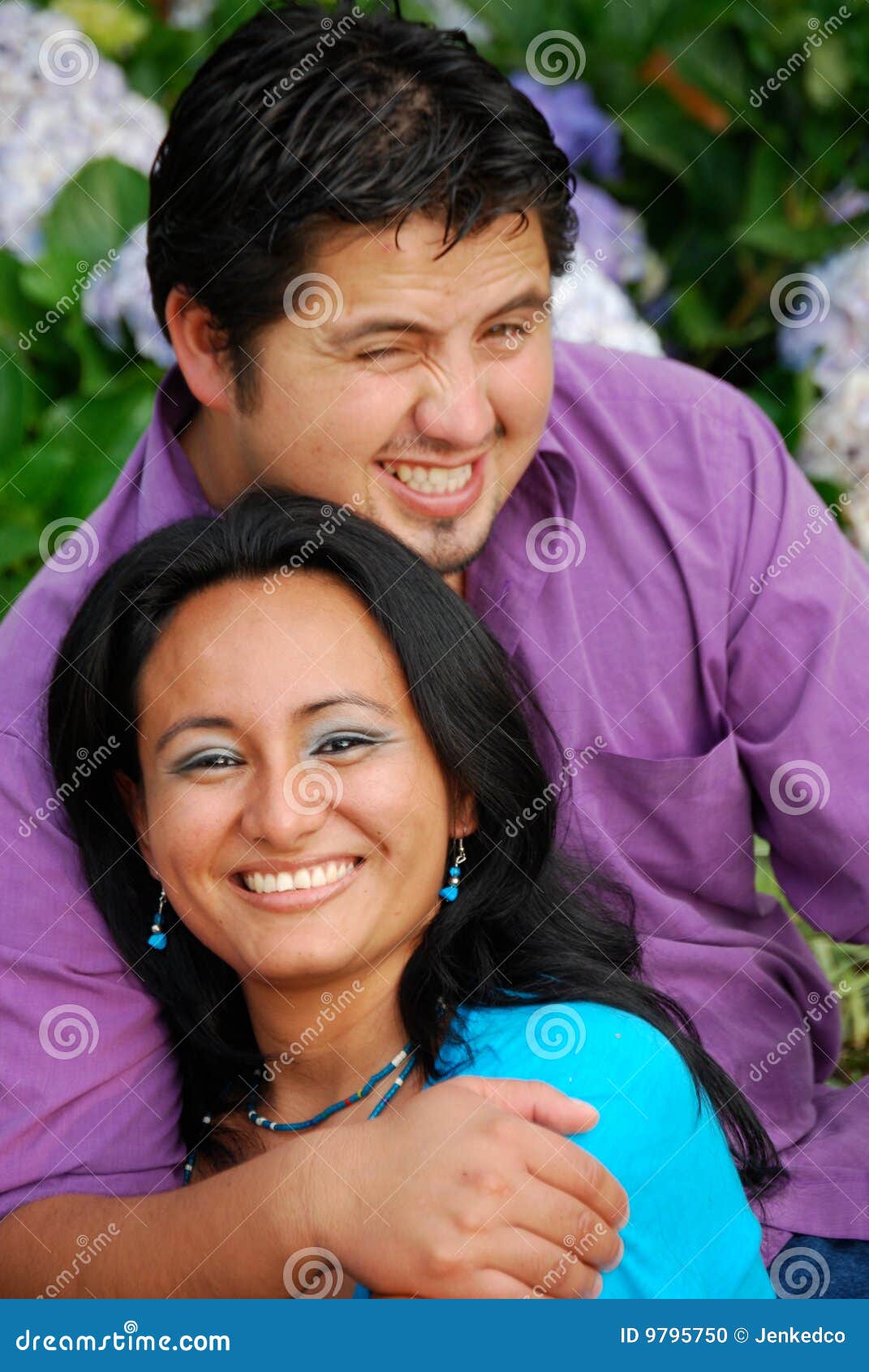 Attractive Hispanic Couple stock photo. Image of diversity - 9795750