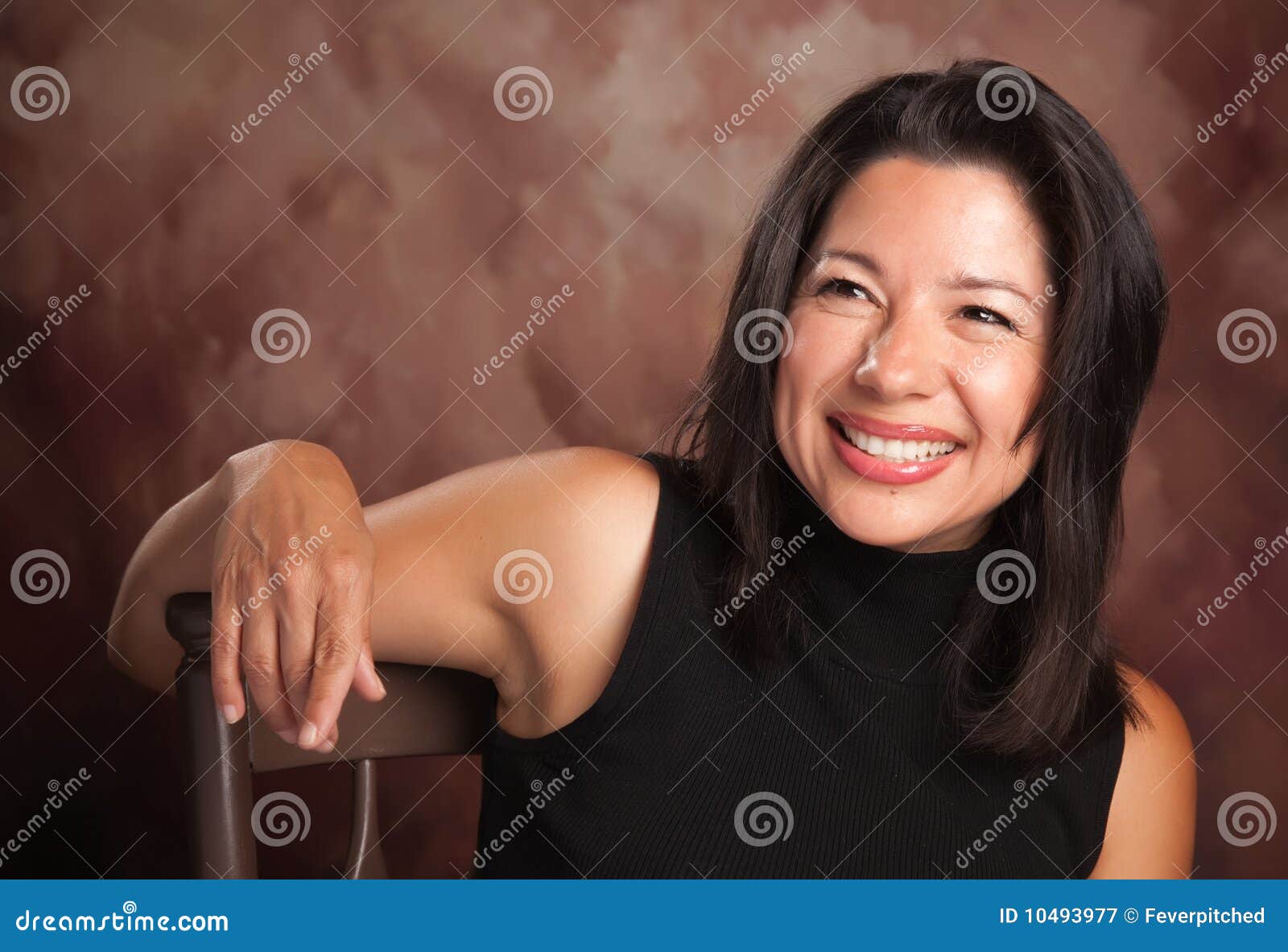 Attractive Hispanic Woman Portrait Stock Image - Image of brunette ...