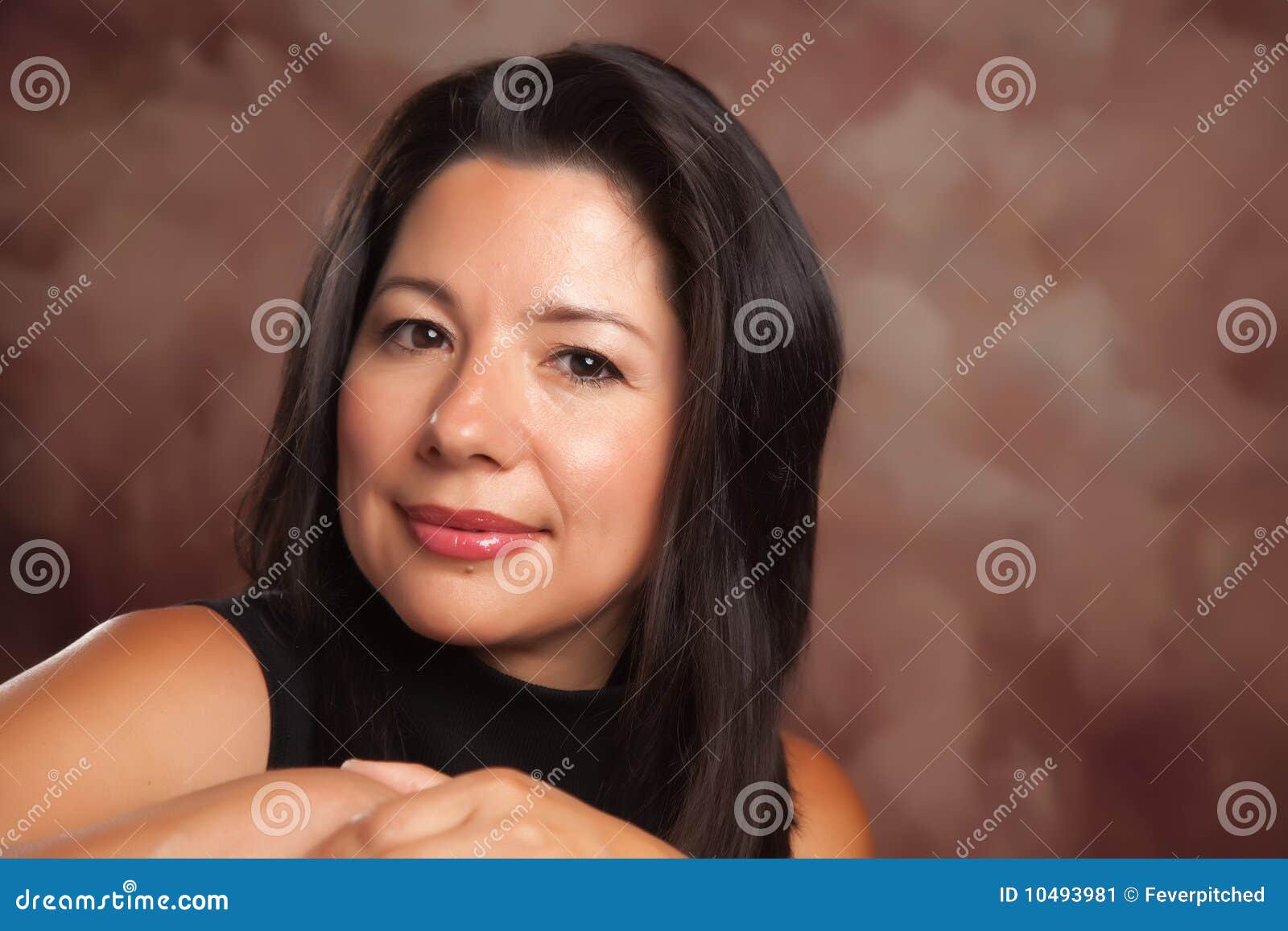 Attractive Hispanic Woman Portrait Stock Image - Image of brunette ...