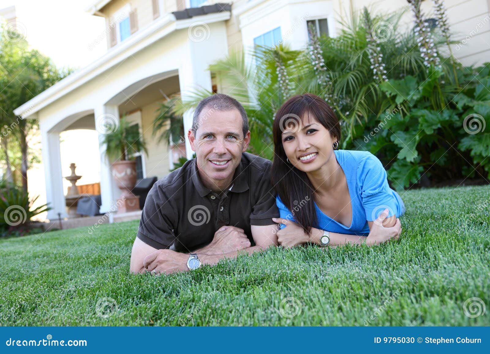 Attractive Husband and Wife at Home Stock Photo - Image of filipino ...
