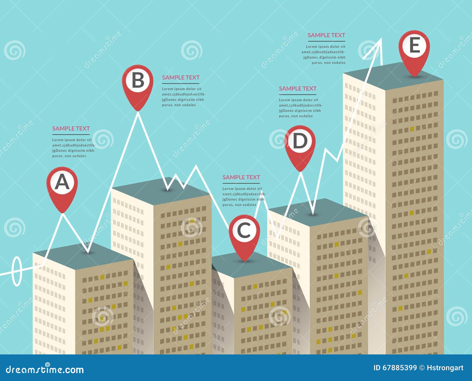 Attractive Infographic Design Stock Illustration - Illustration of menu ...