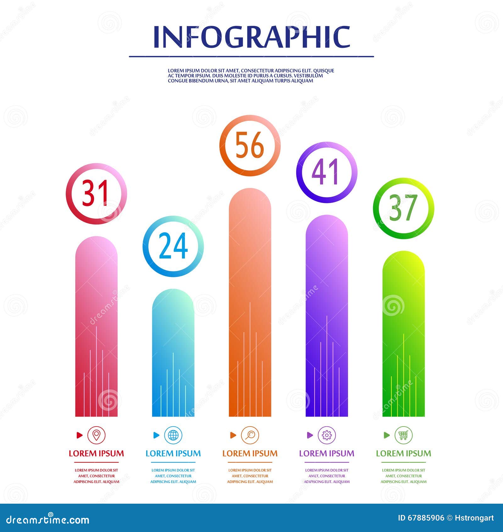 Attractive Infographic Design Stock Illustration - Illustration of ...
