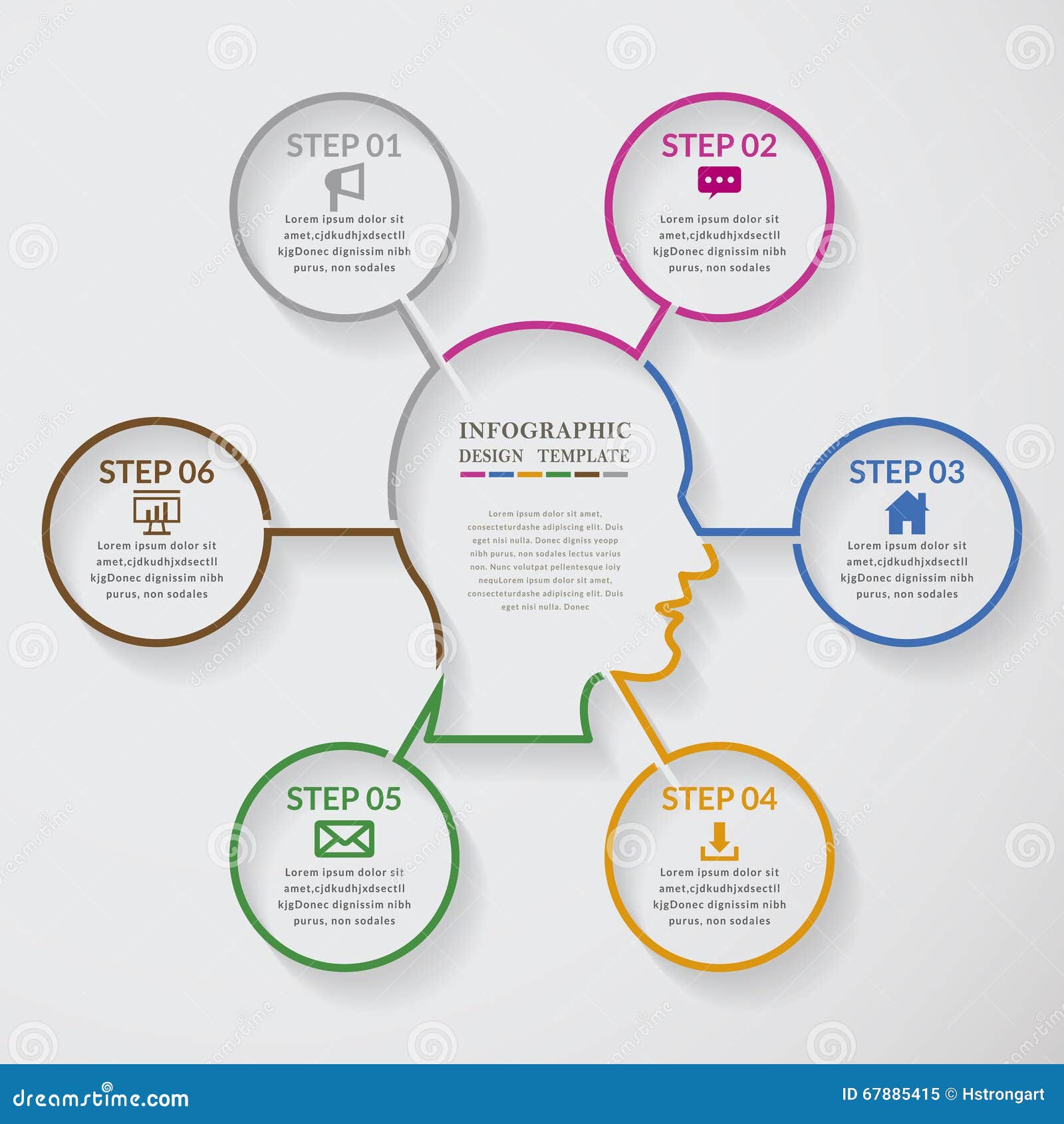 Attractive Infographic Design Stock Illustration - Illustration of ...