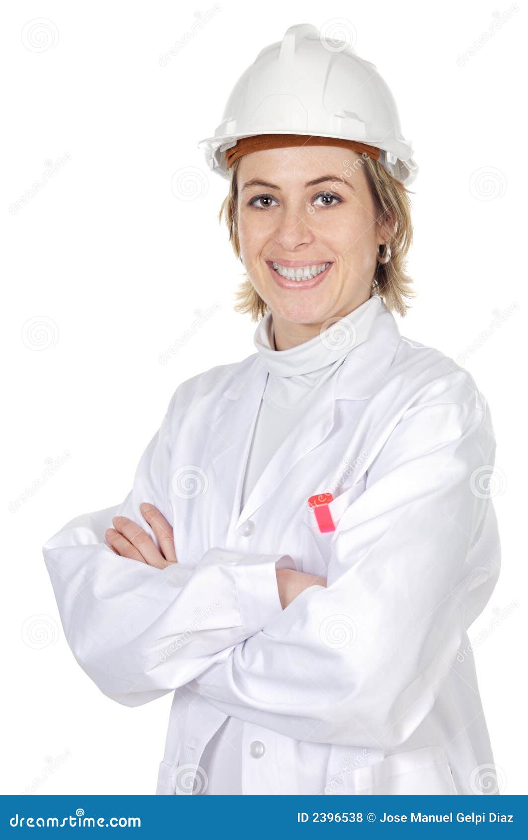 Lady Architect Holding Rolled Up Blueprints Royalty-Free Stock Image ...