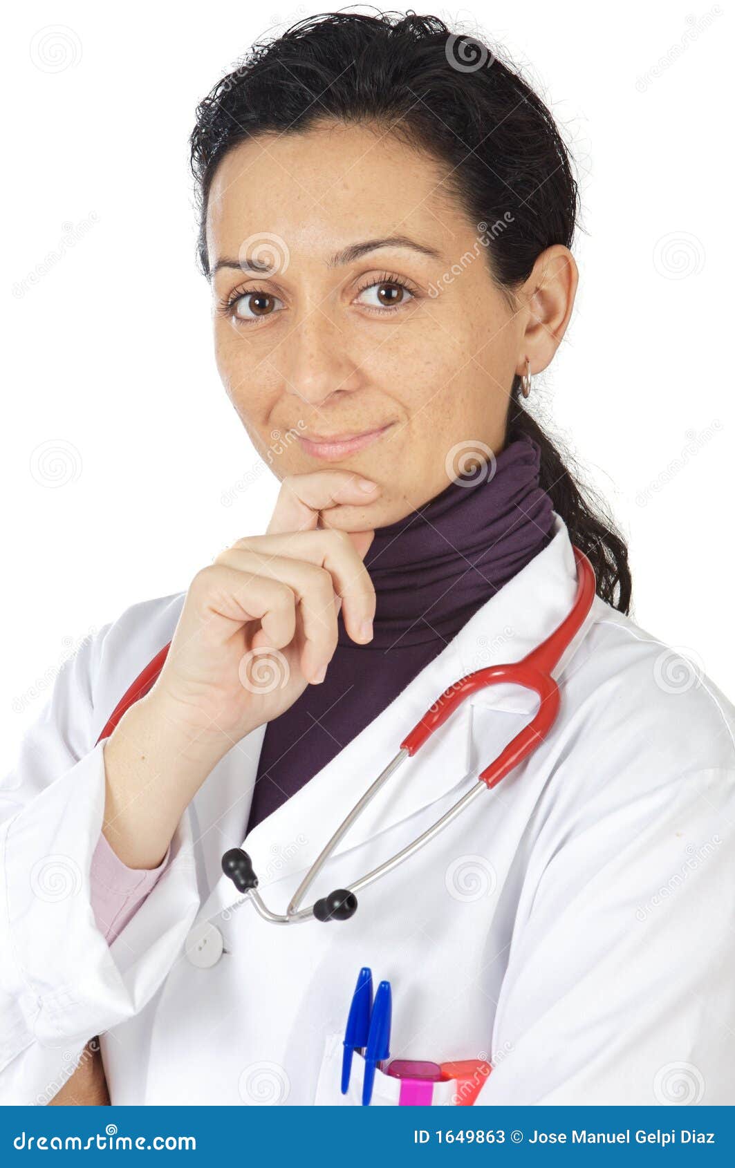 Attractive lady doctor stock image. Image of pharmacist - 1649863