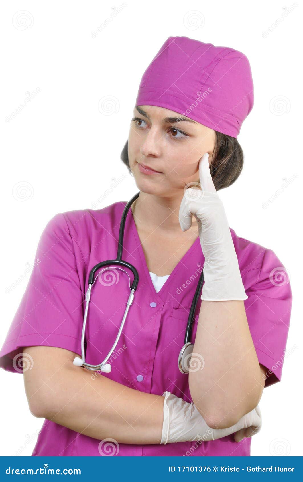 Attractive lady doctor stock photo. Image of expression - 17101376