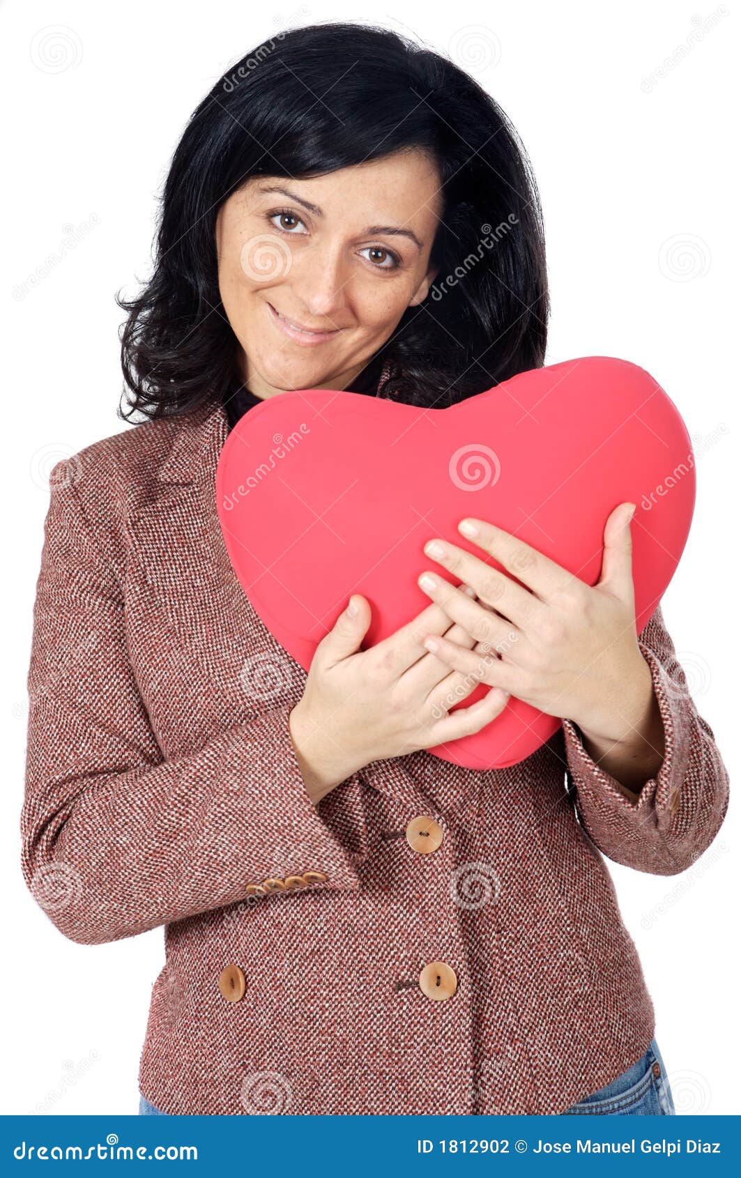 Attractive Lady Enamored in San Valentine Stock Photo - Image of ...
