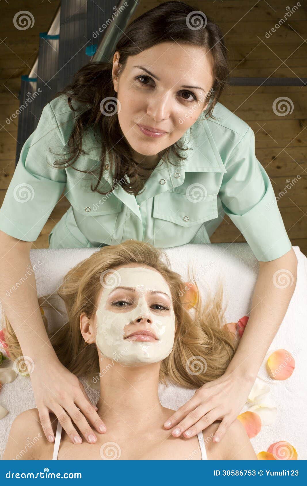 Attractive Lady Getting Spa Treatment Stock Image - Image of calm ...